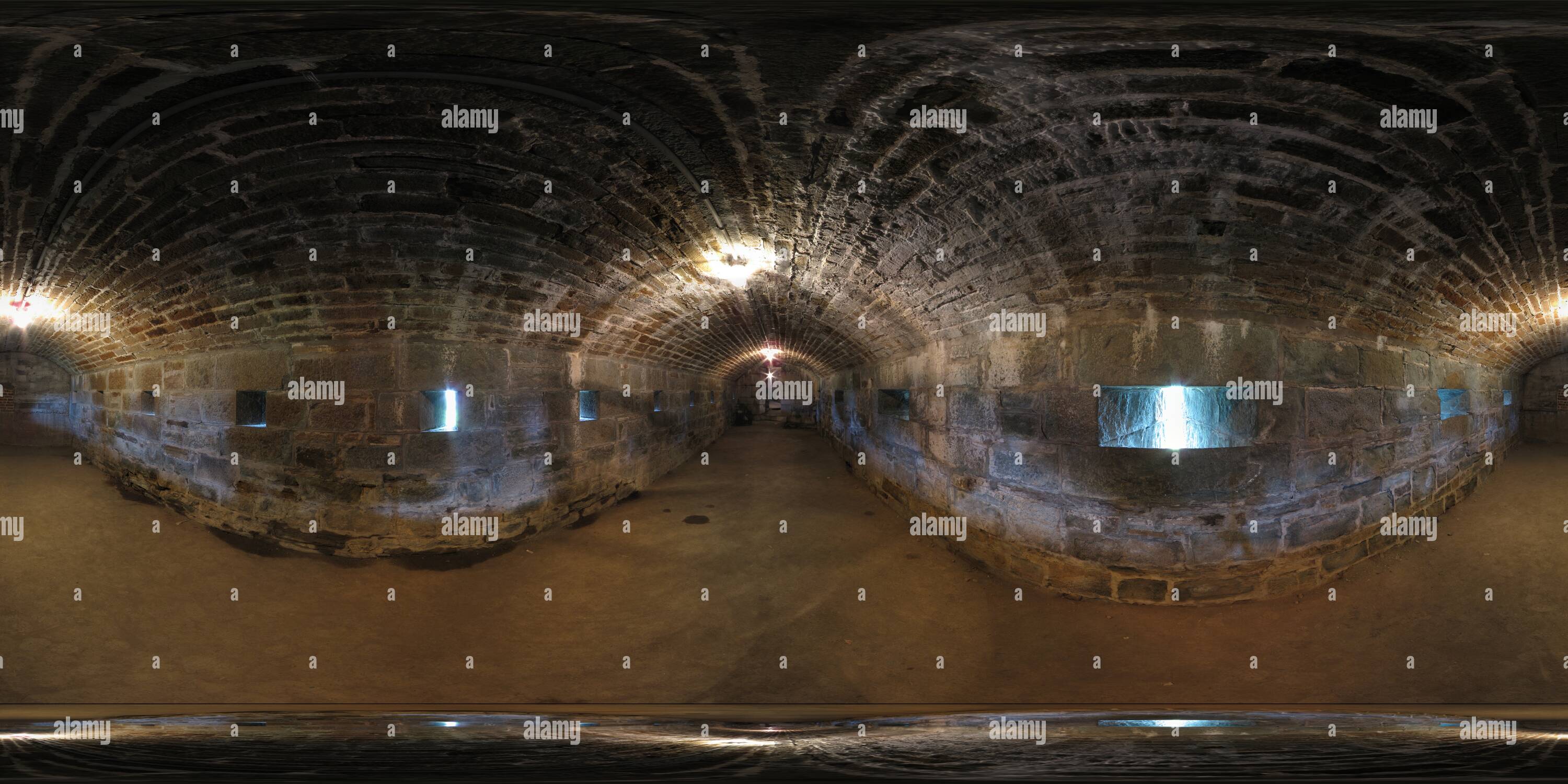 360° view of Caponier under the fortifications of the Citadelle of ...