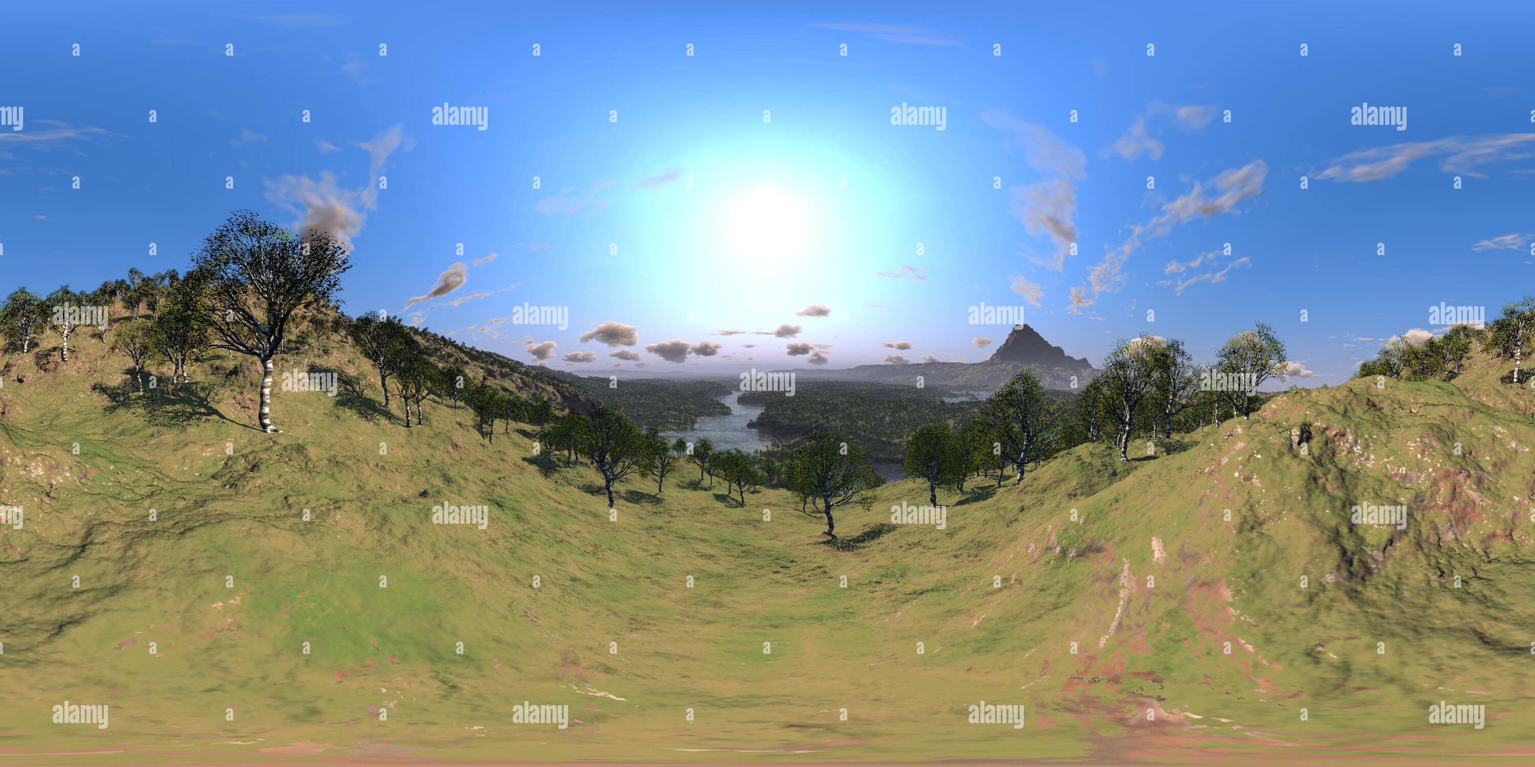 360° view of Soan River Panorama- By Nasir Ashraf (Geographer - Alamy