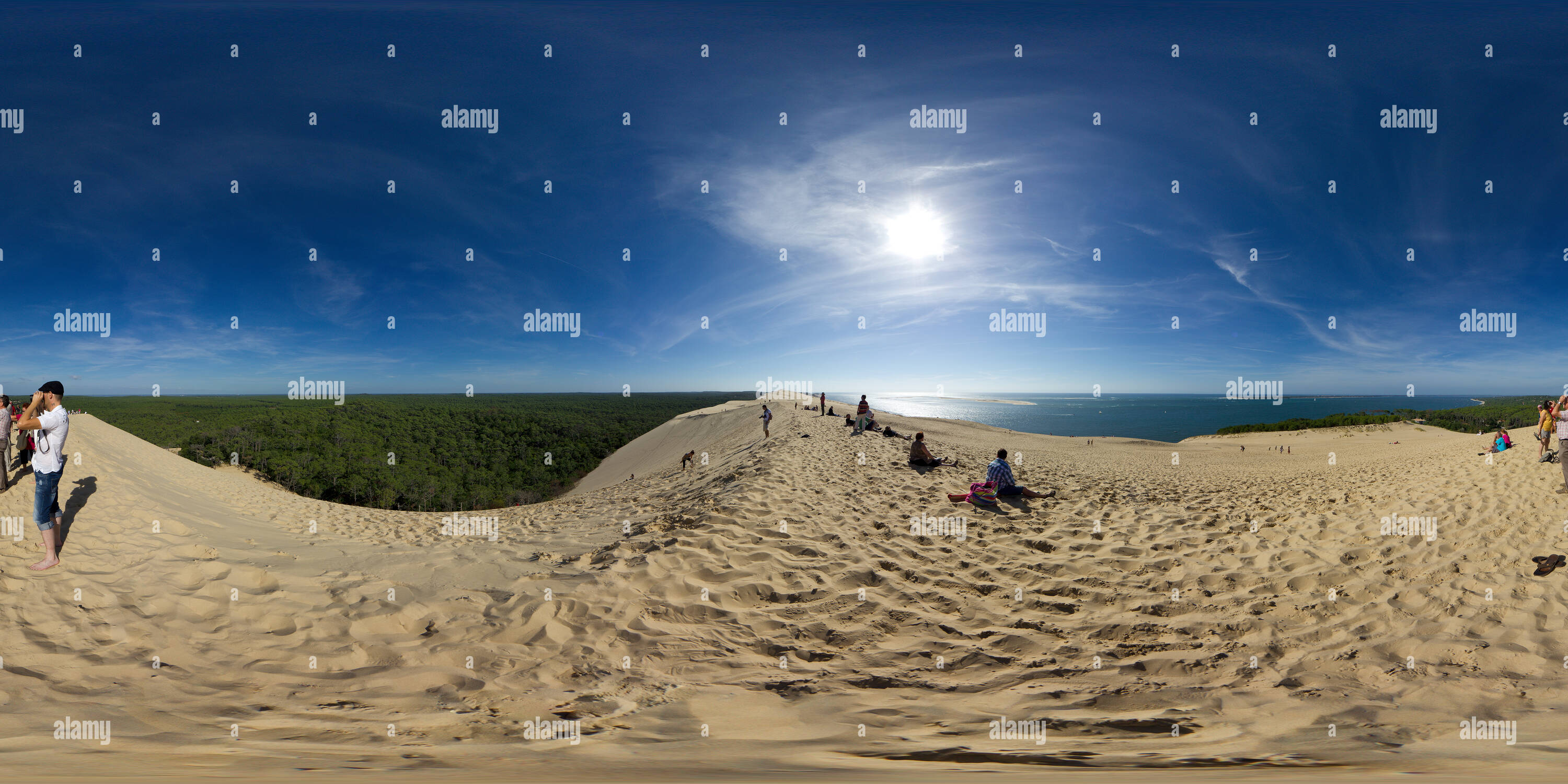 360° view of The Great Dune of Pilat - Alamy