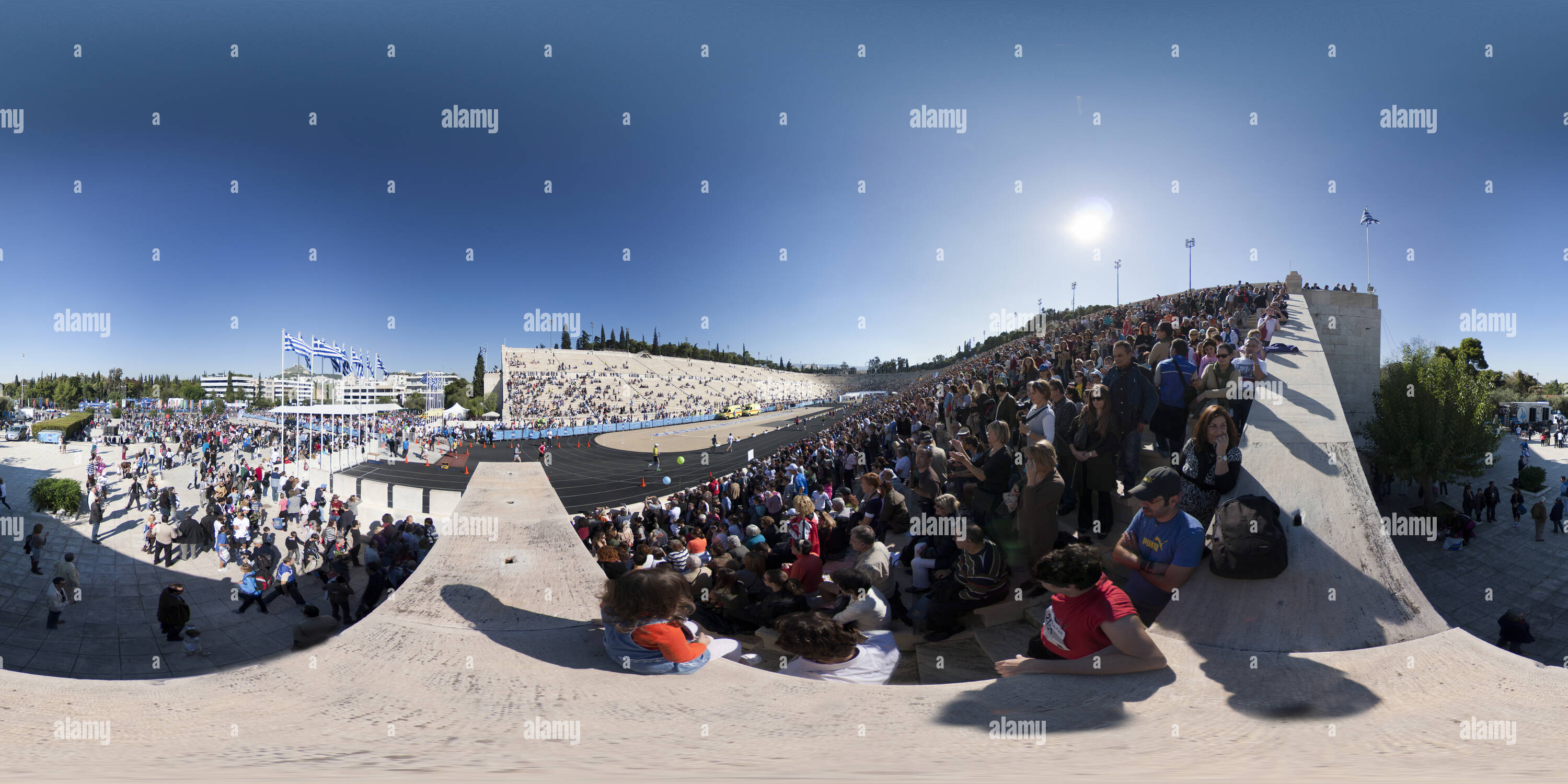 360° view of Athens Classic Marathon - Alamy