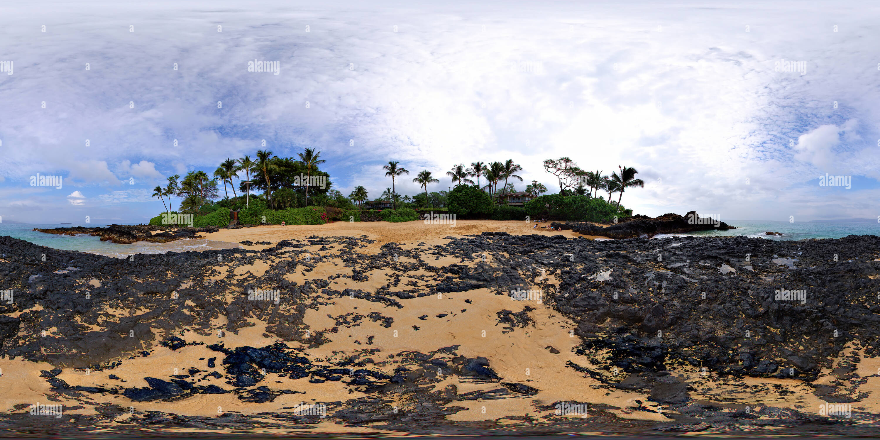 360° view of Big Beach Maui Hawaii - Alamy