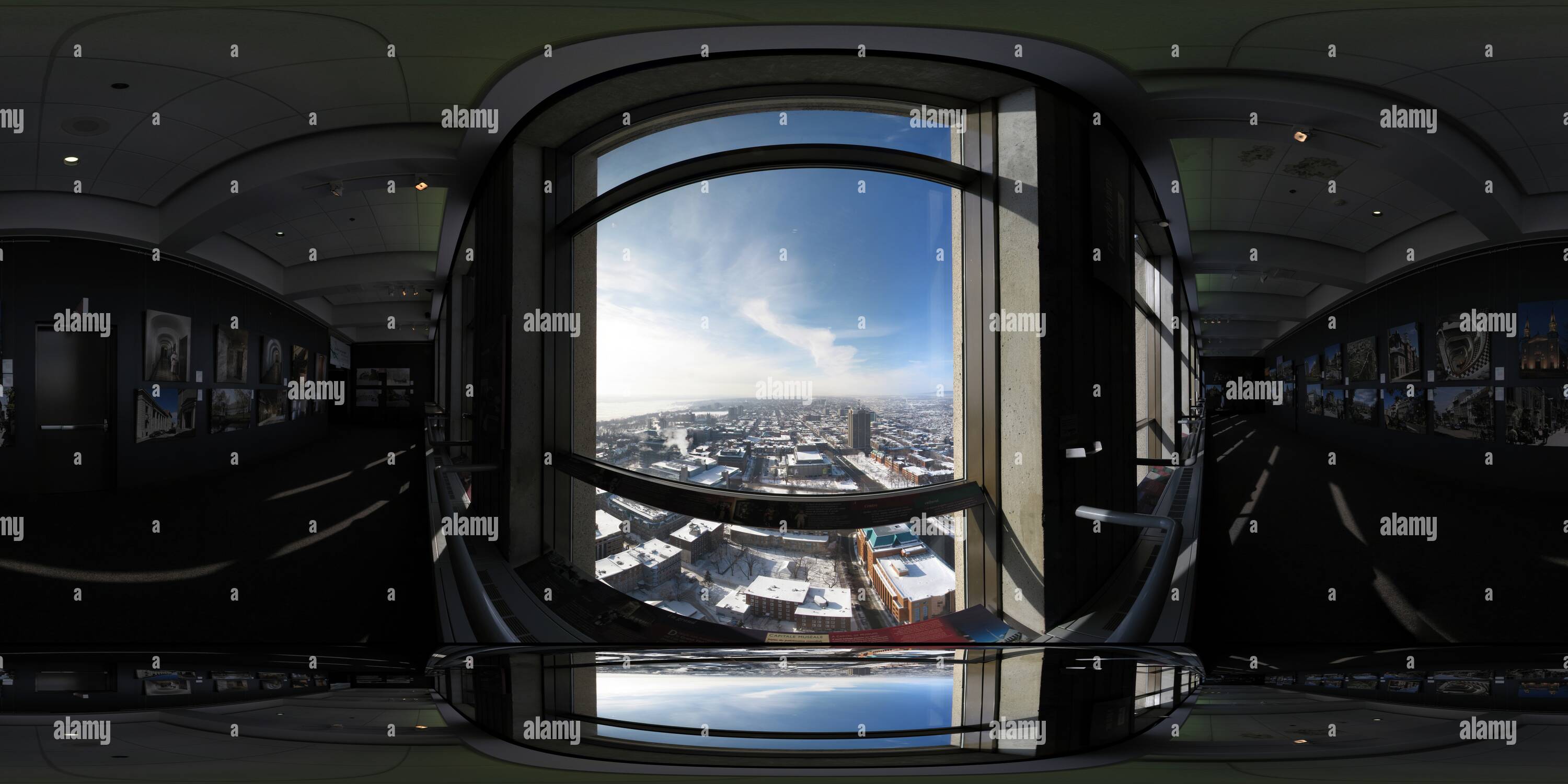 360° view of Observatoire de Québec, Canada - Vue vers l'Ouest - Alamy