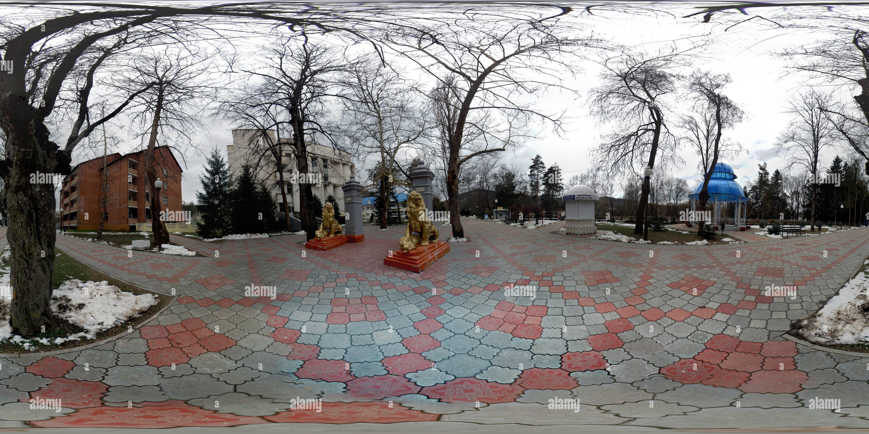 360° view of Arch with the lions - Alamy