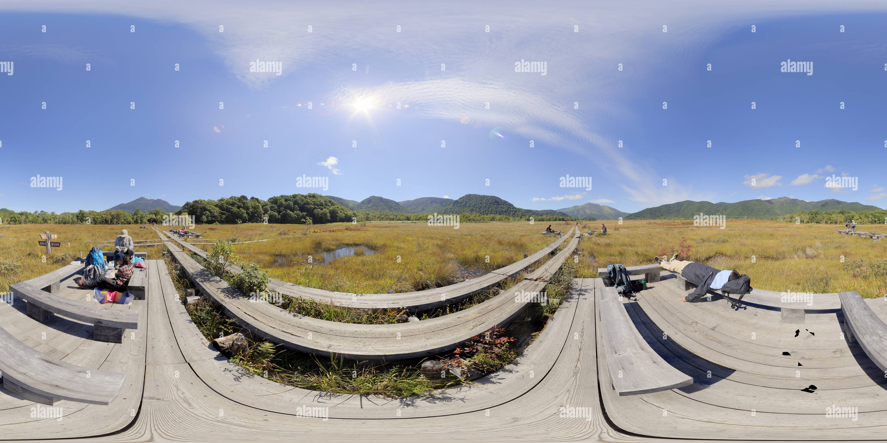 360° view of Oze National Park - Alamy