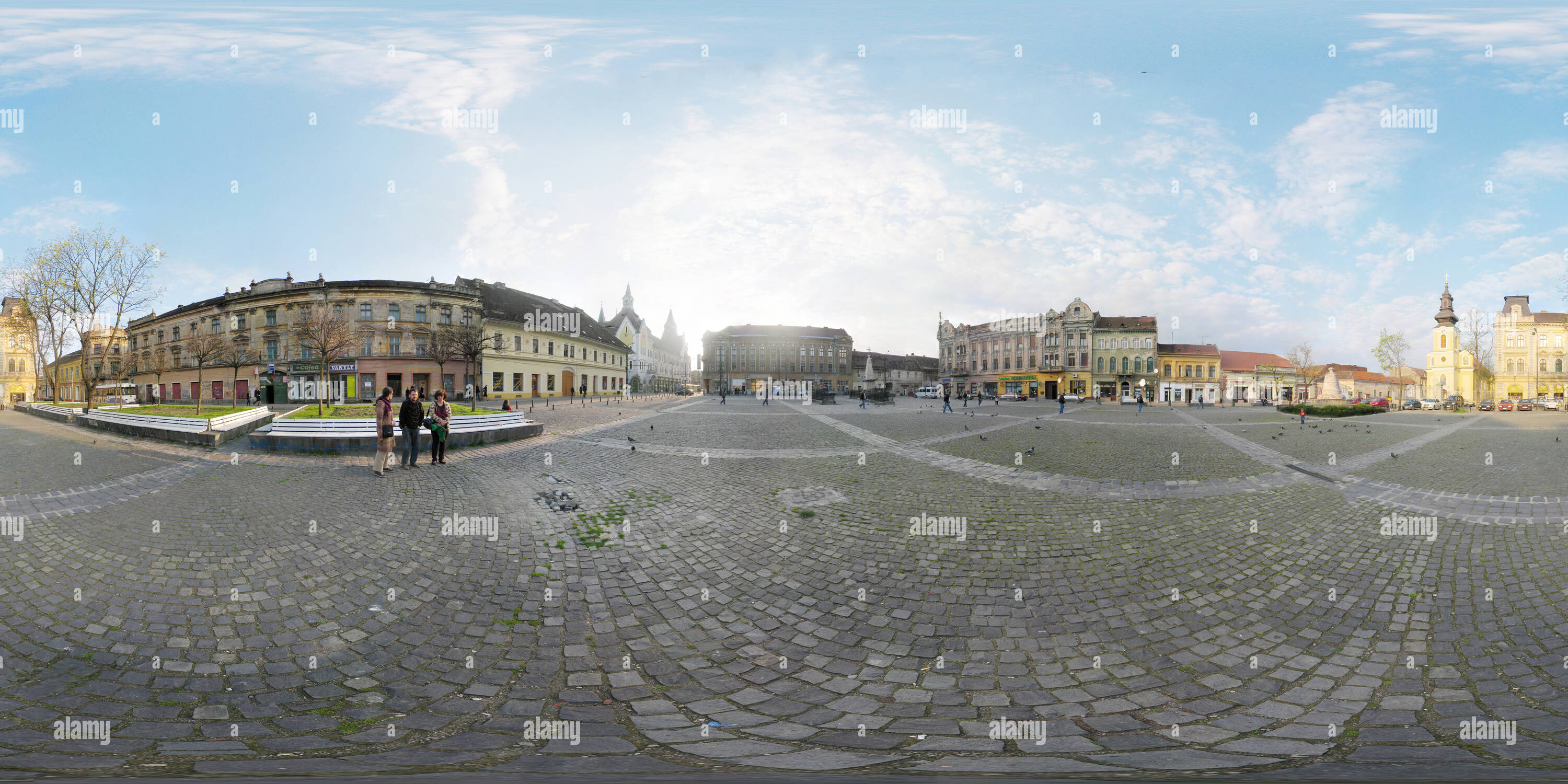 360° view of Piata Traian in Timisoara, Romania - Alamy