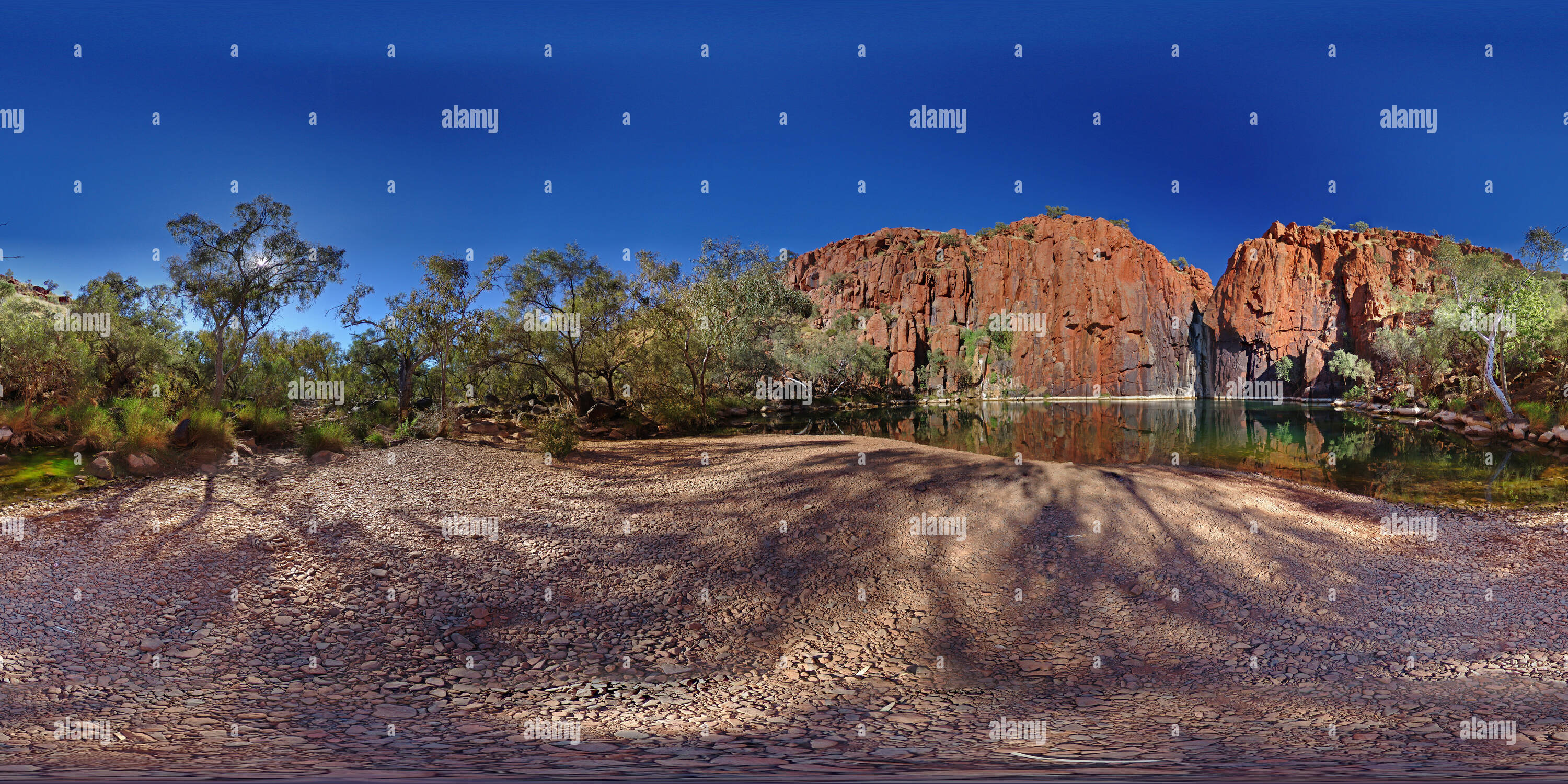 360° view of Phyton Pool, Millstream Chinchester National Park, Western ...