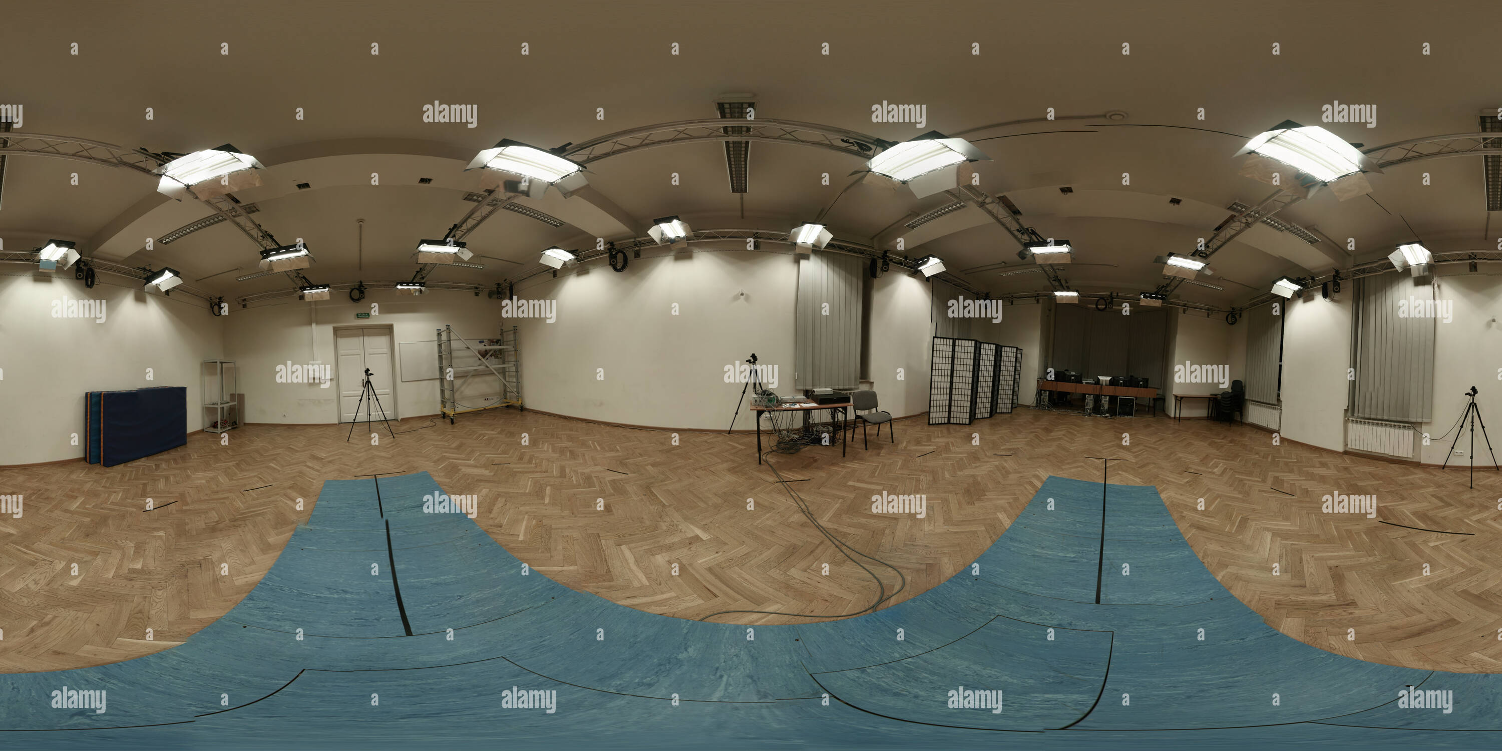 360° view of Motion Capture Laboratory at PJWSTK - Alamy