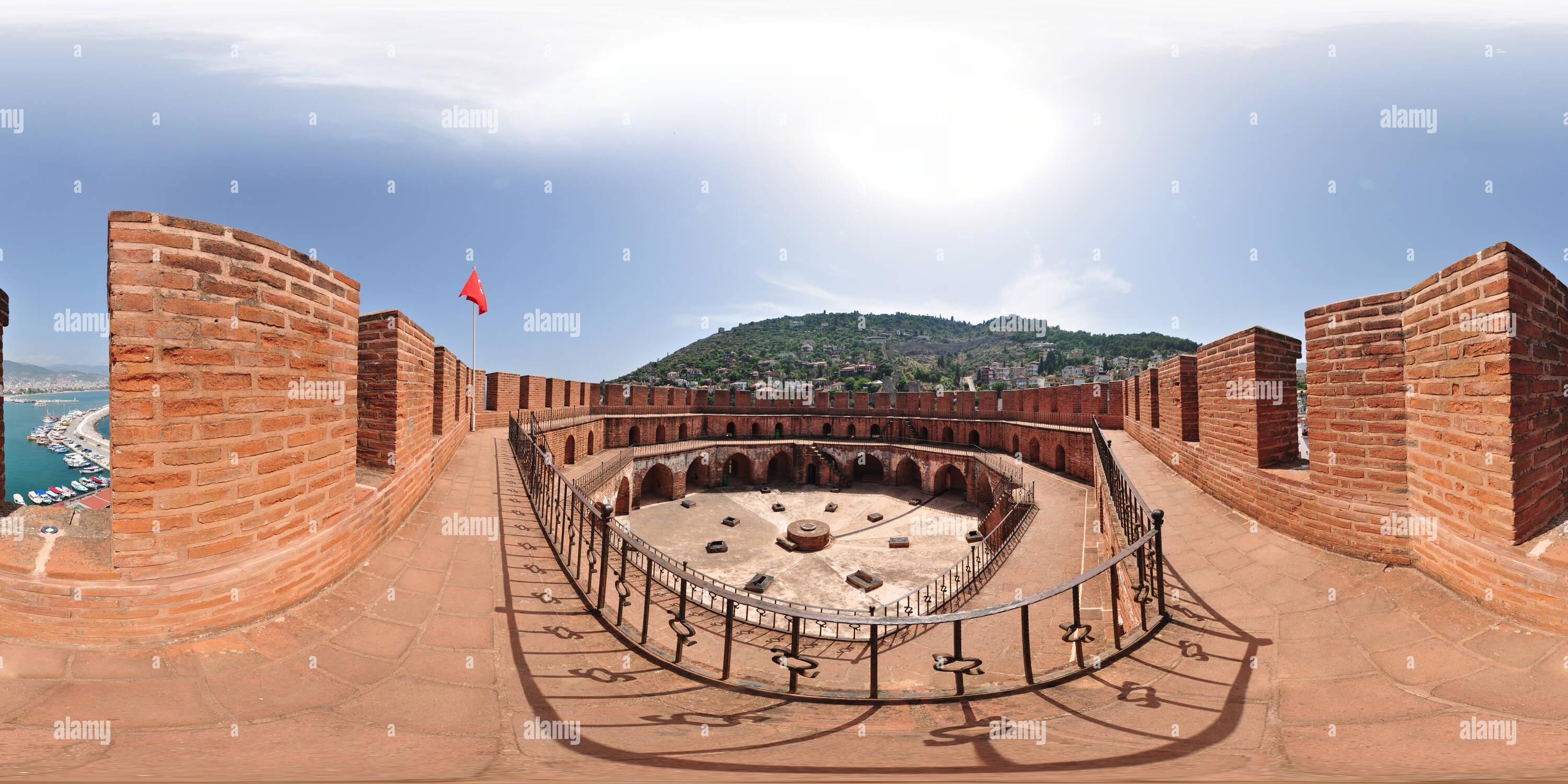 360° view of Alanya - Red - tower - Alamy