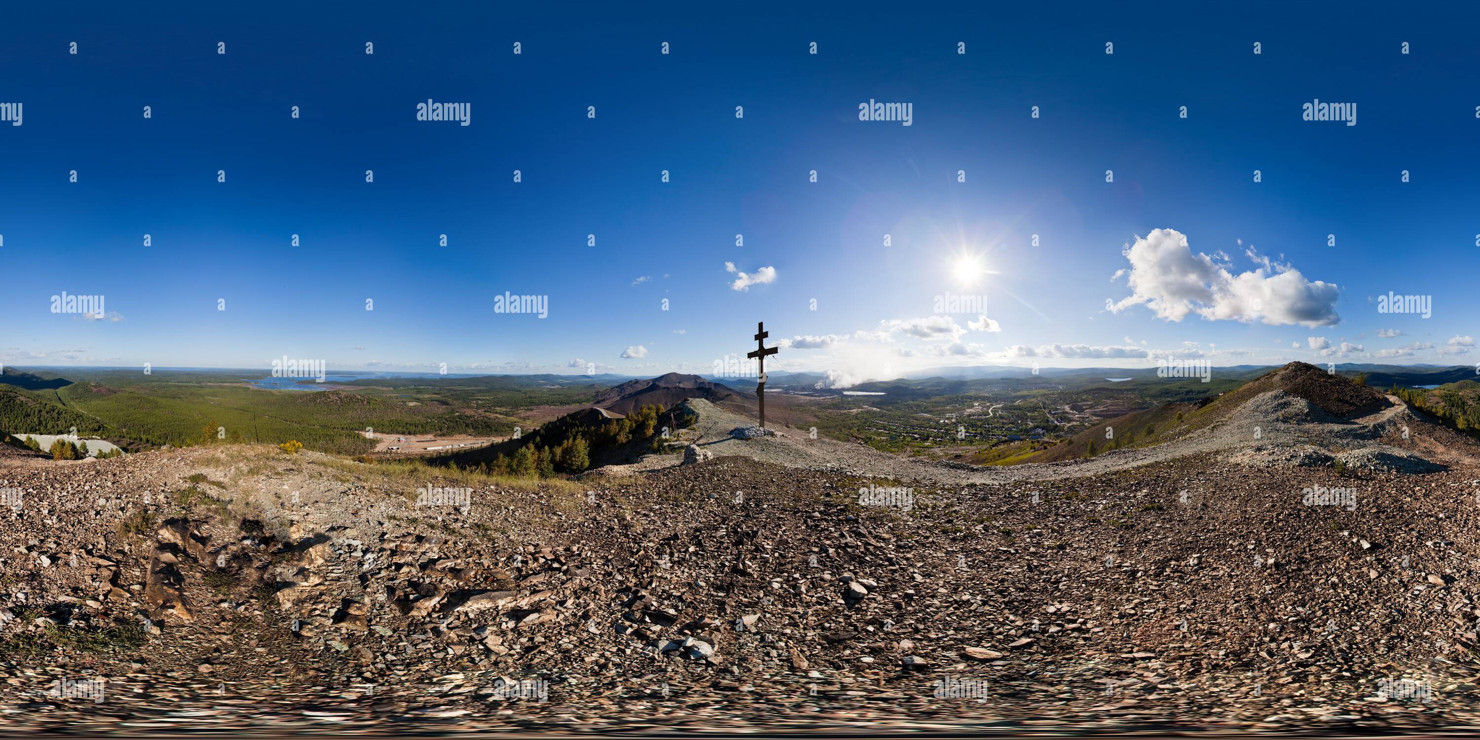 360° view of Cross in Karabash - Alamy