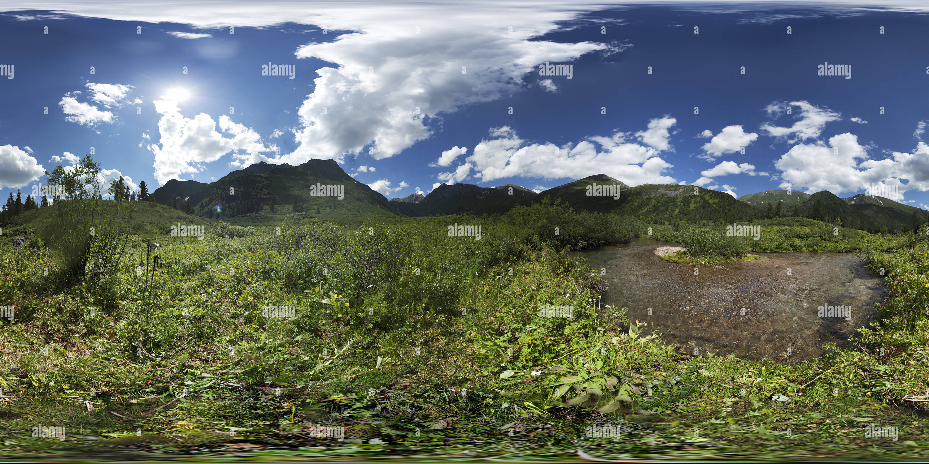 360° view of Small Kishta Valley - Alamy