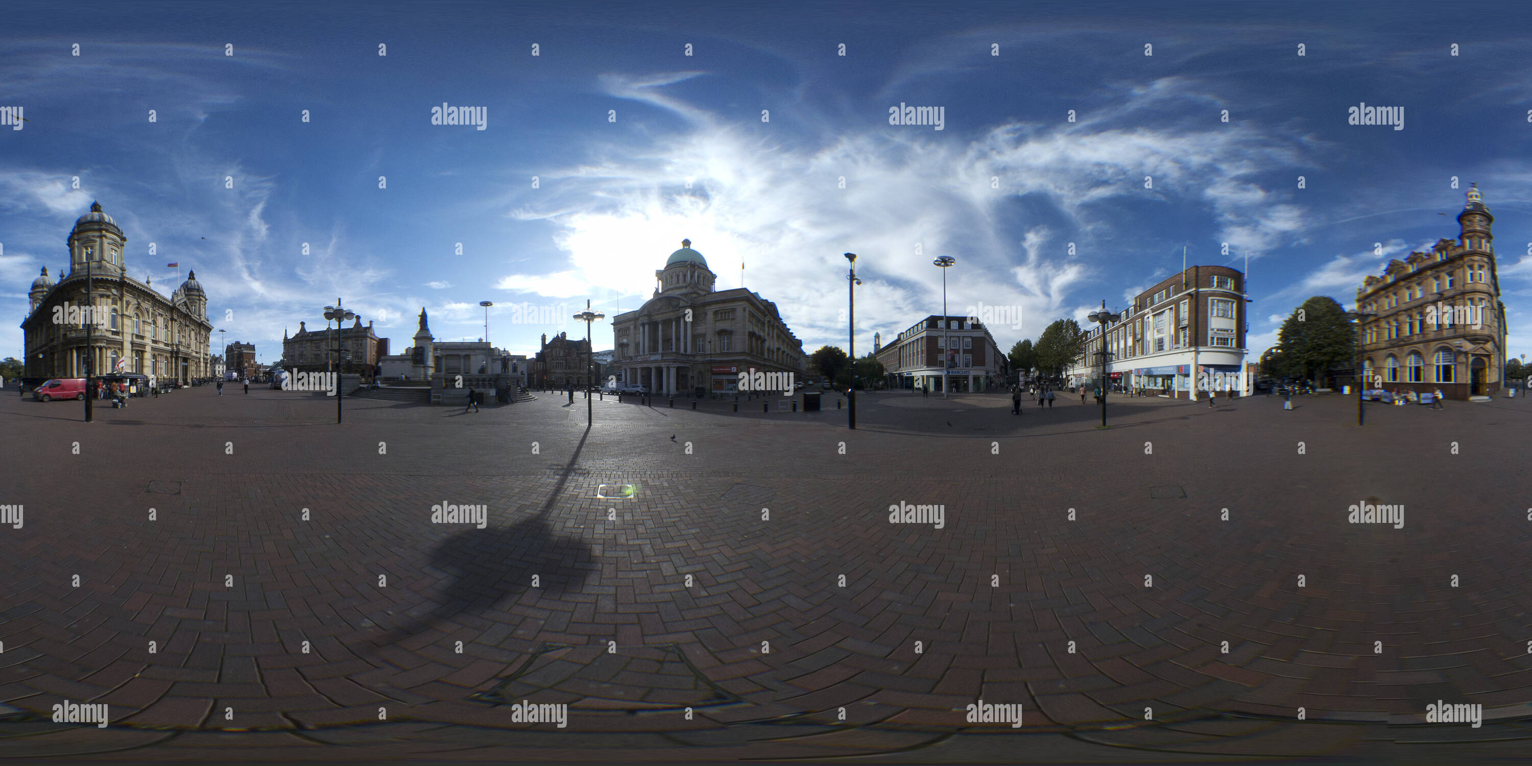 360° view of Queen Victoria Square, Hull - Alamy
