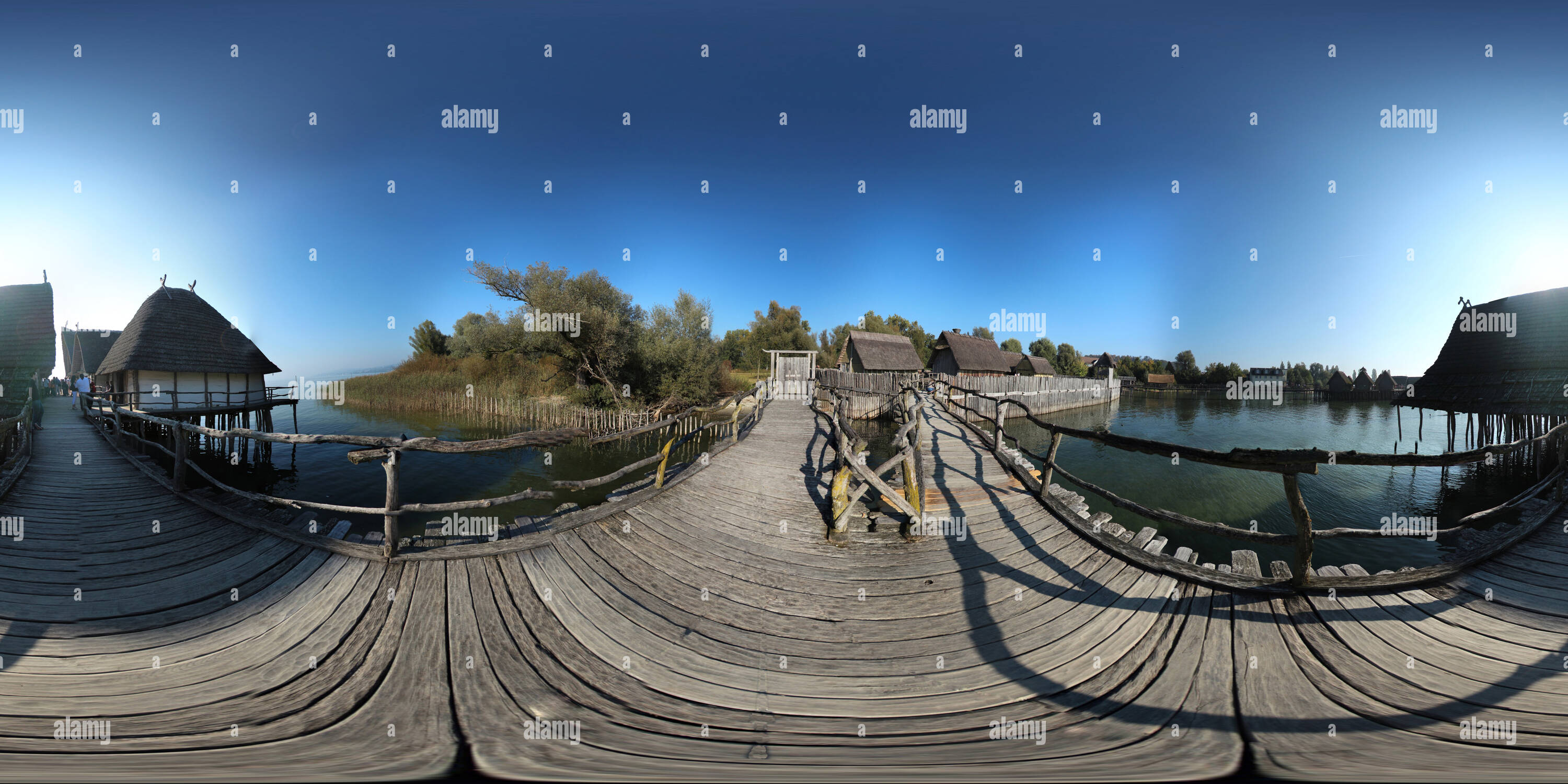 360° view of Roman Village Constanze Lake - Alamy