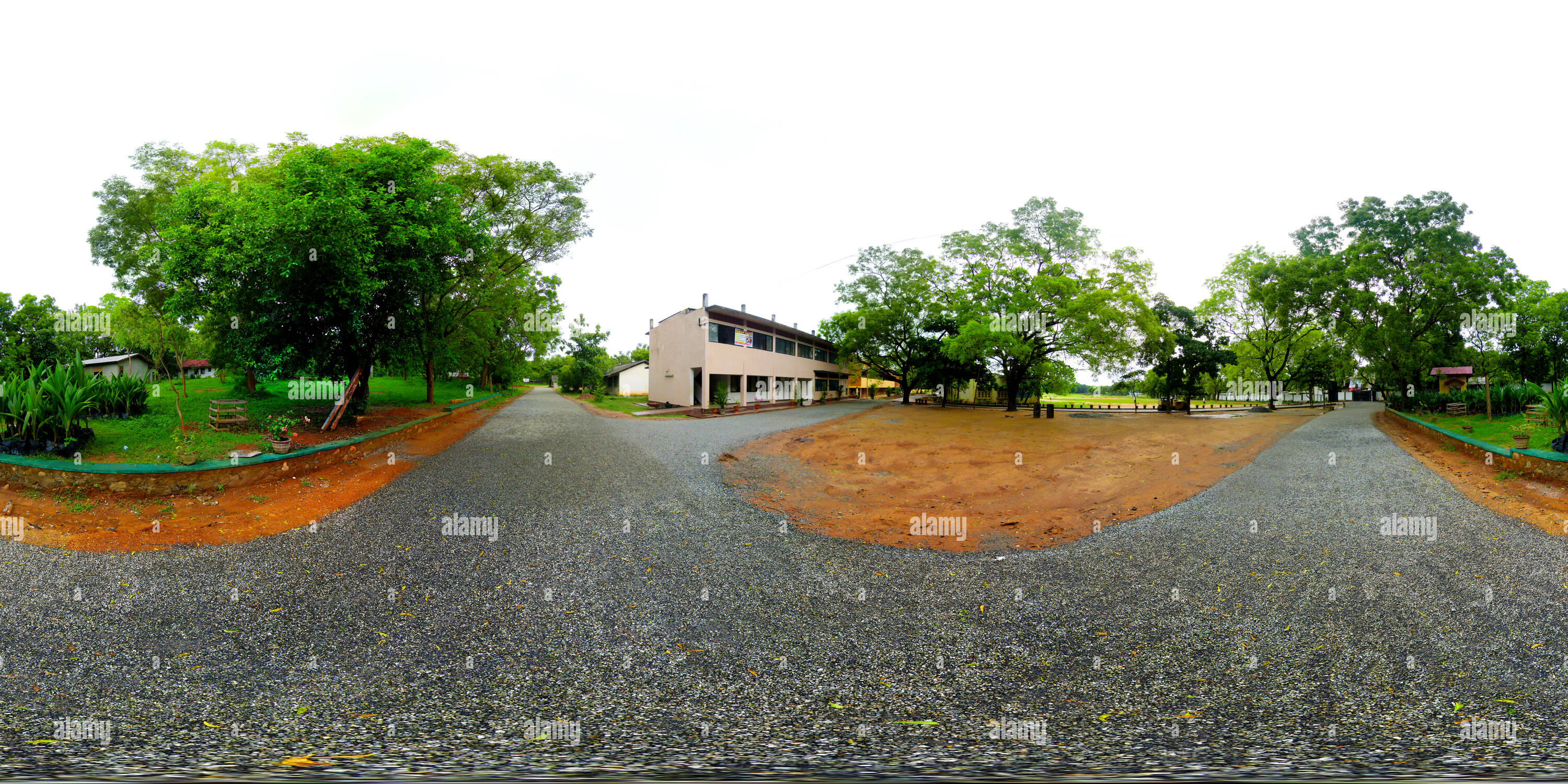 360° view of Infront of new Library building of President's College ...