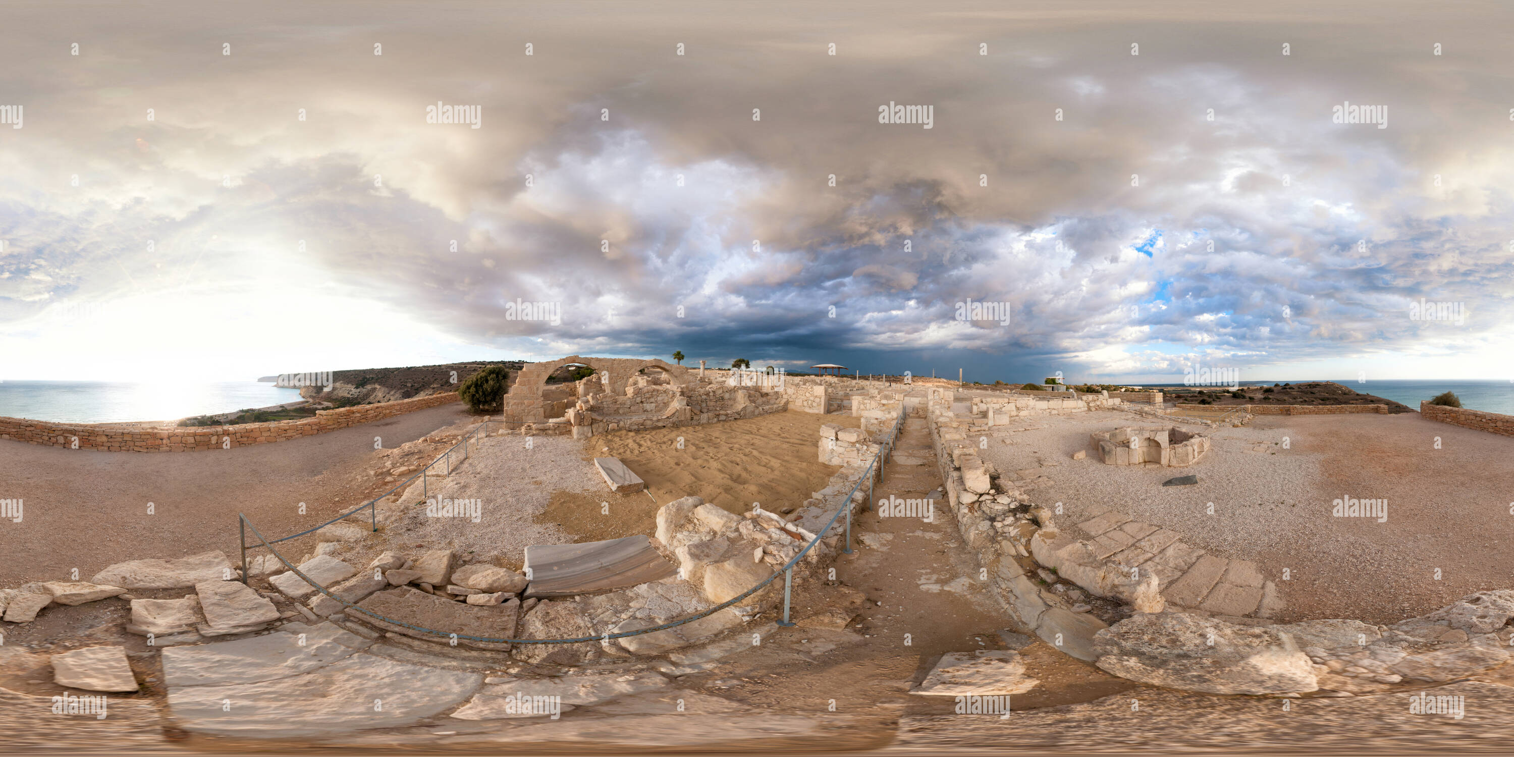 360° view of Ruins of Ancient Kourion - Alamy