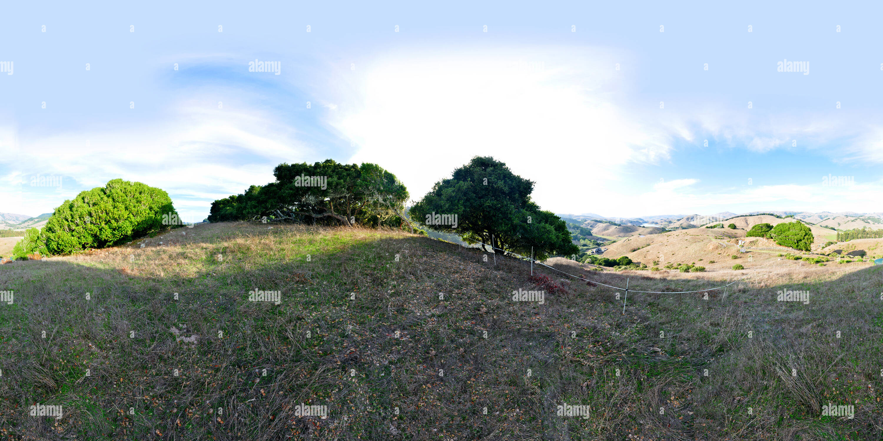360° view of Marin Carbon Farm-Hilltop, October, 2011 - Alamy