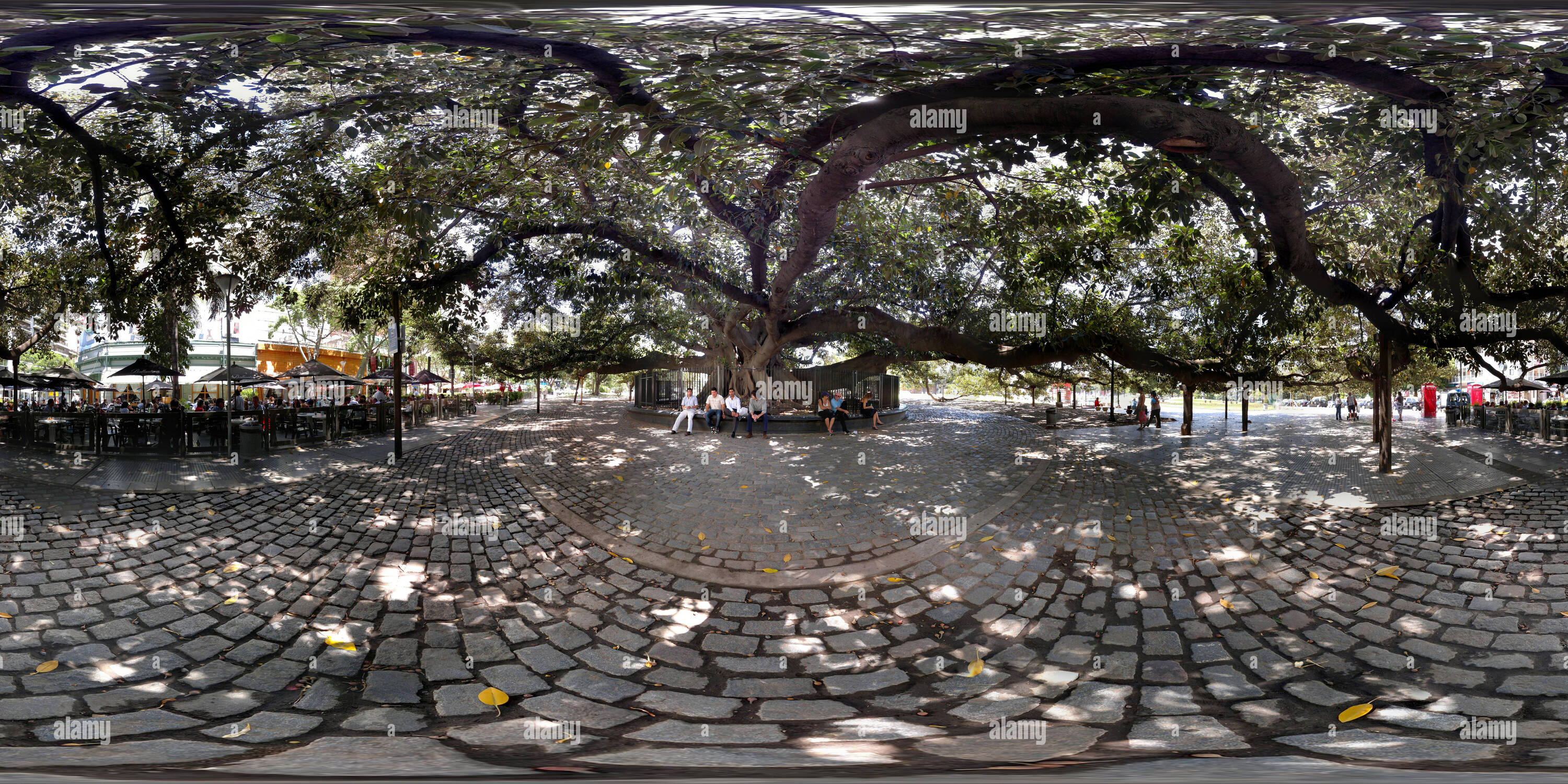 360° view of Plazoleta Juan XXIII - Recoleta - Alamy