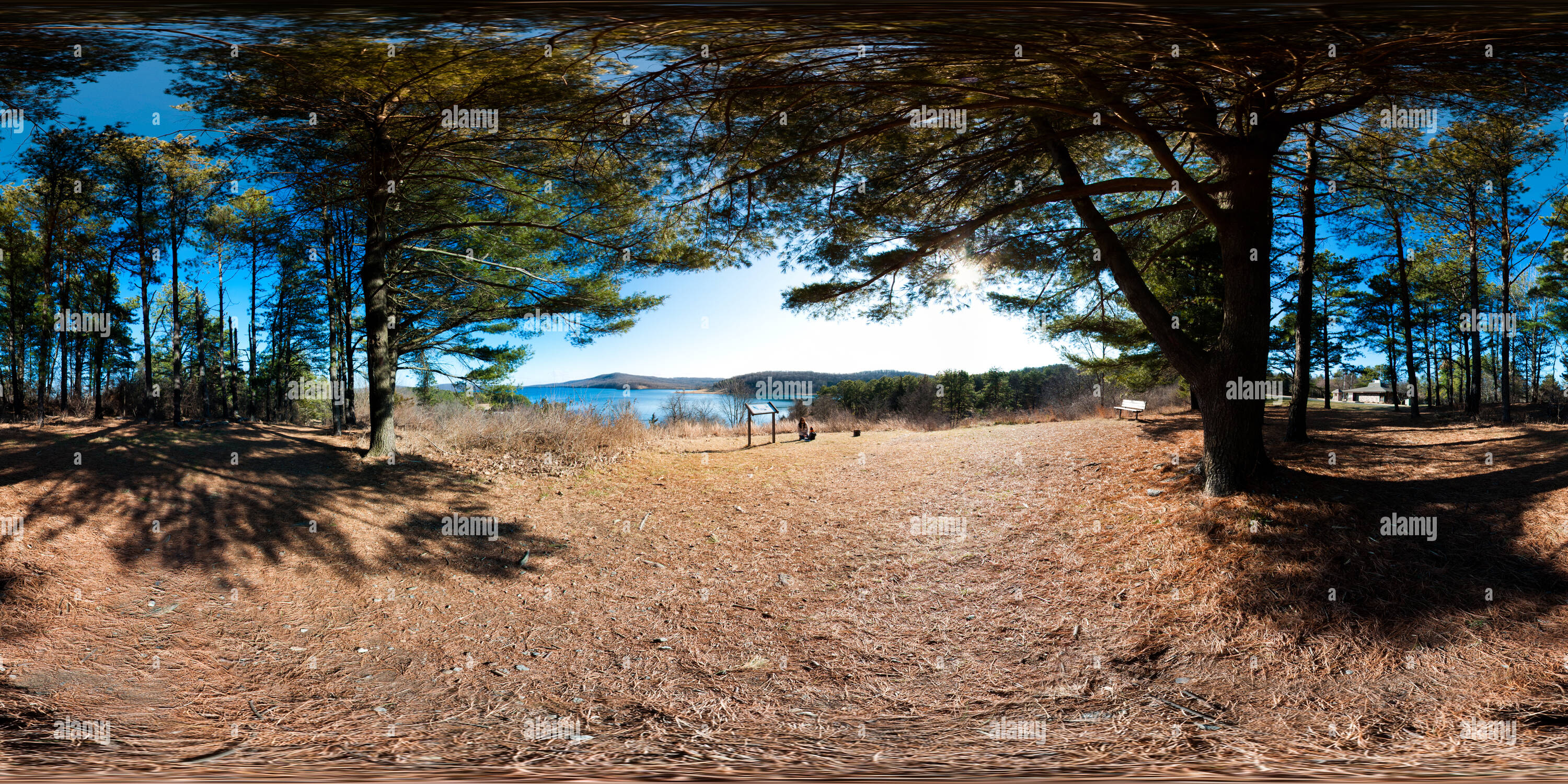 360° view of round valley reservoir 2 - Alamy