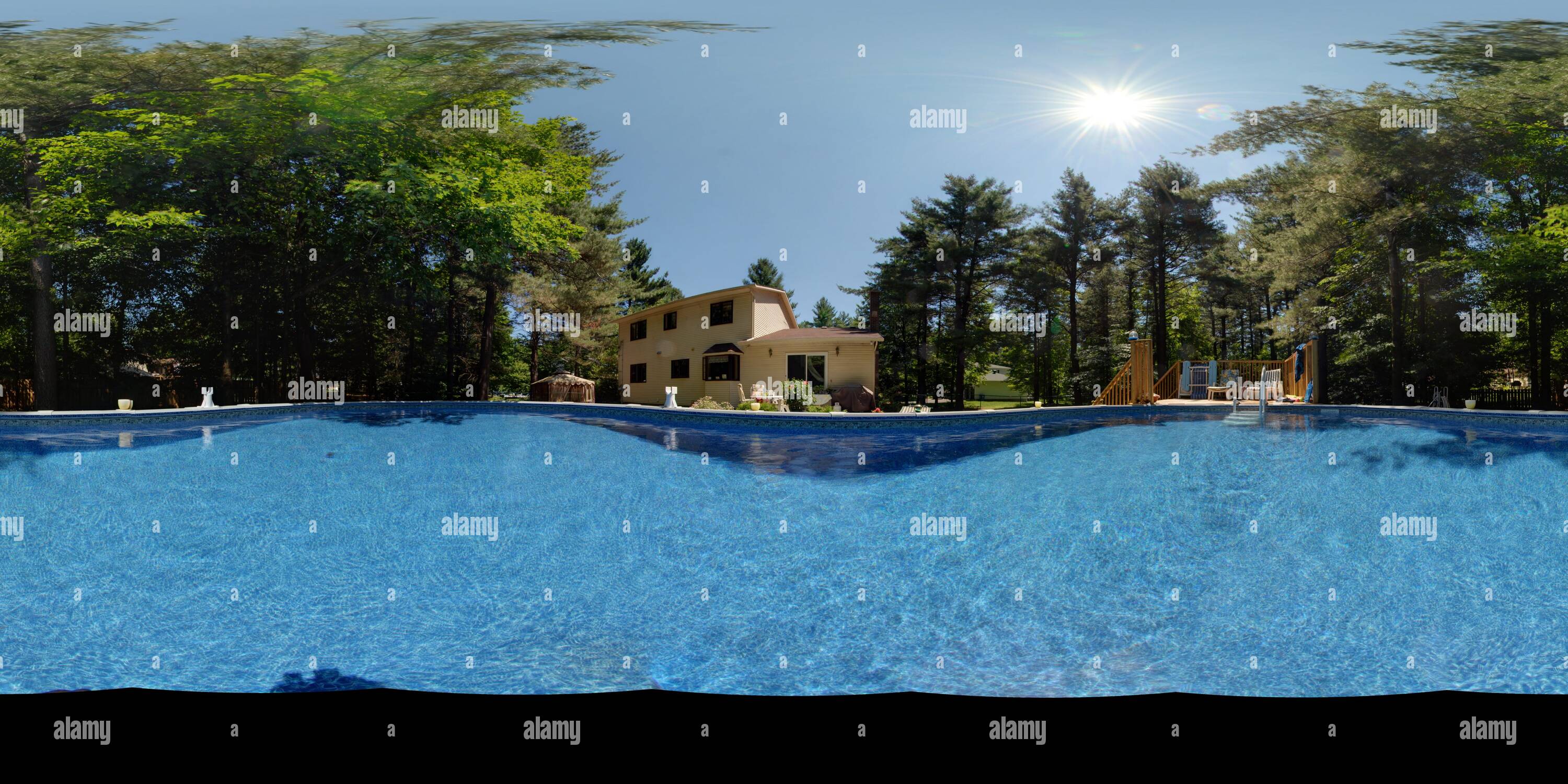 360° view of View from the pool - Alamy