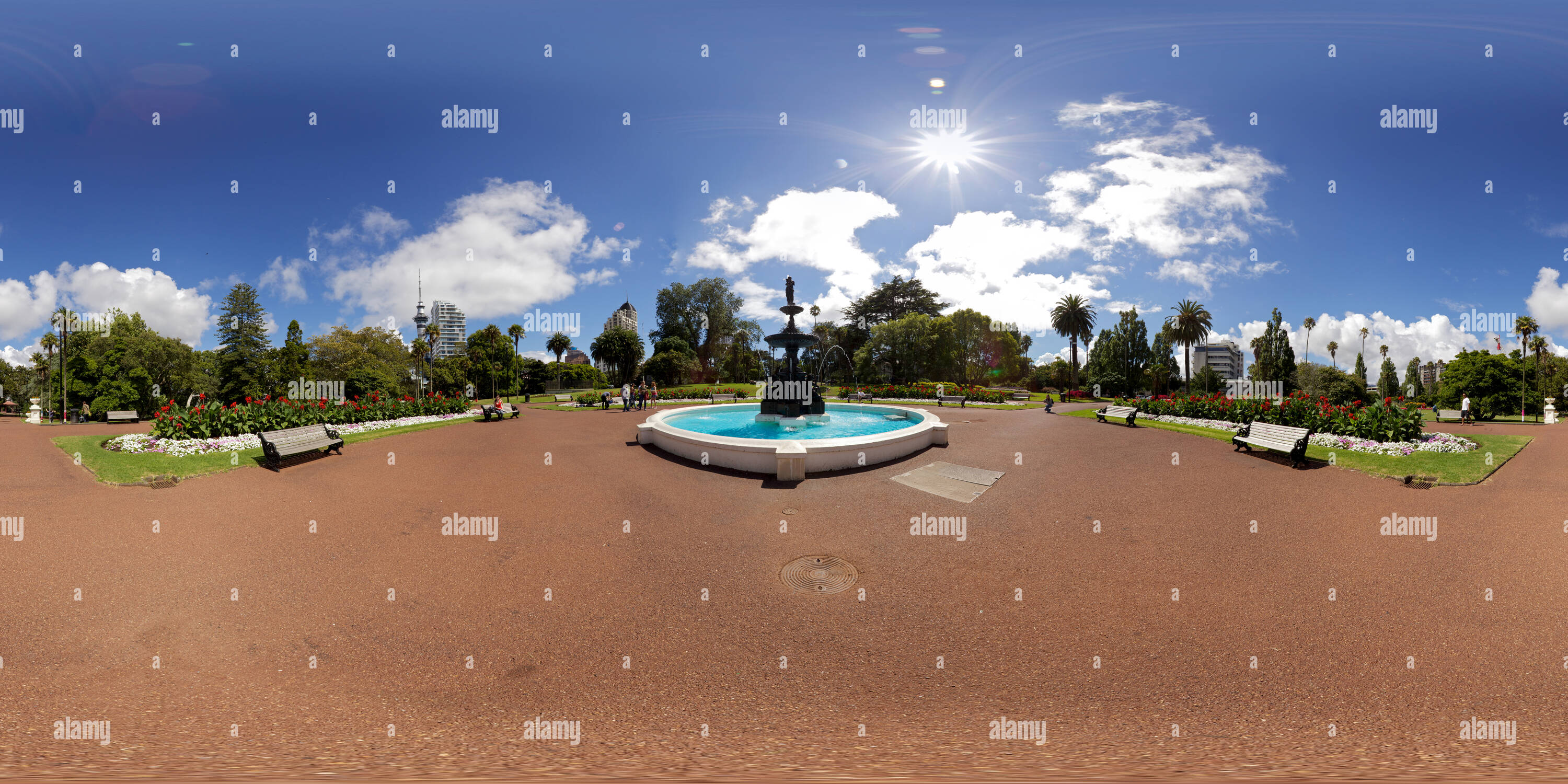 360° view of Fountain in Albert Park - Alamy