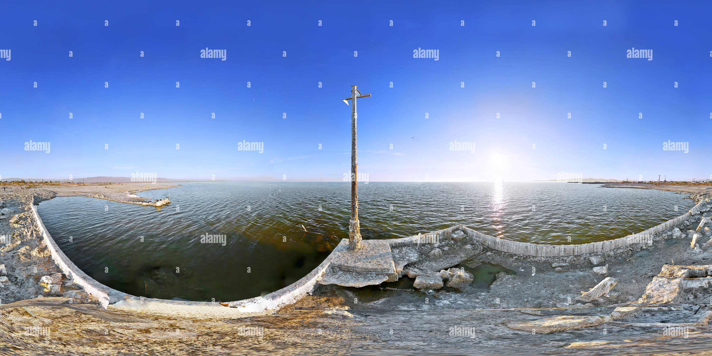 360° view of Magnificent Desolation - Bombay Beach - Alamy