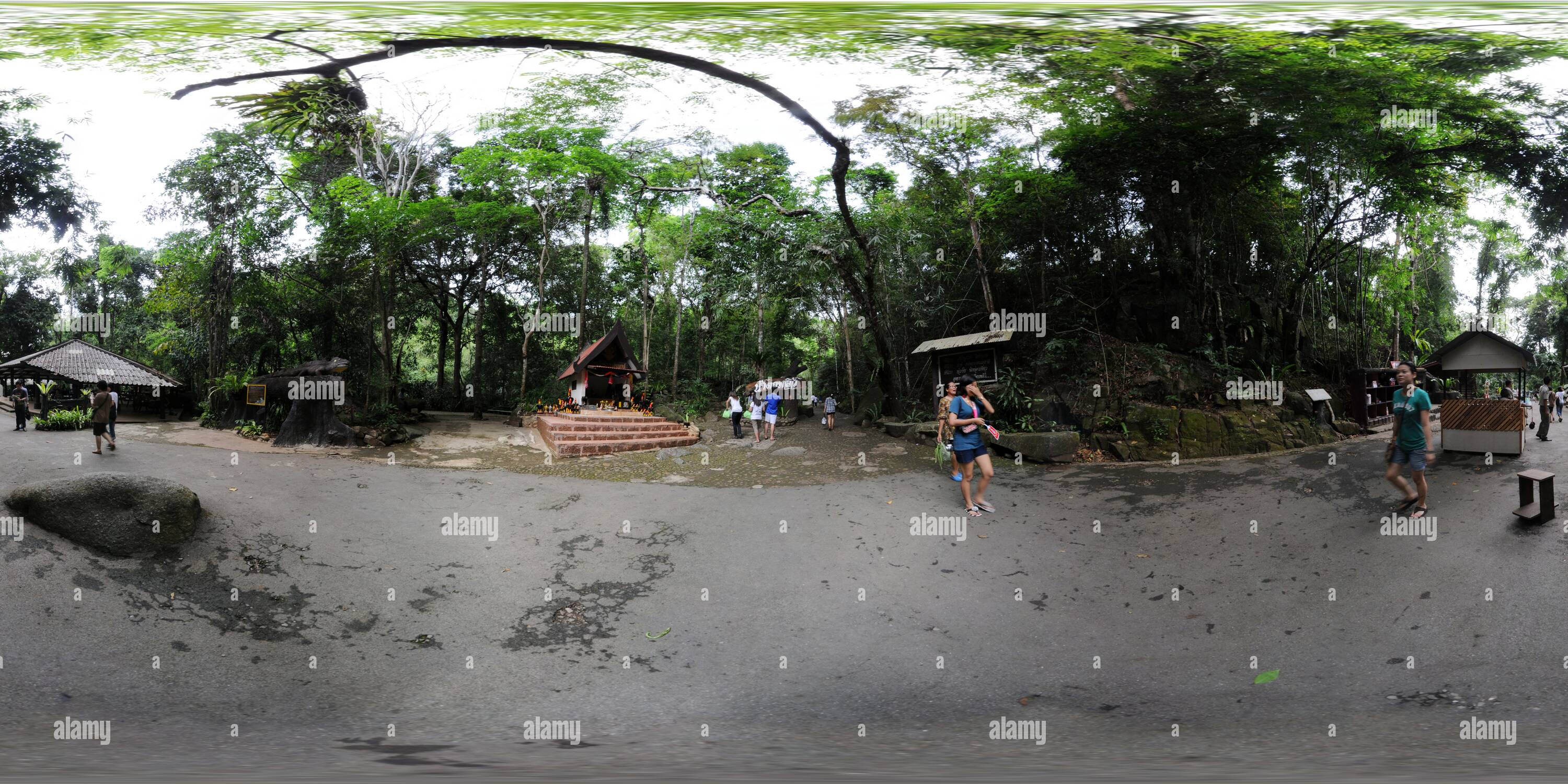 360° View Of Phliu Waterfall Alamy