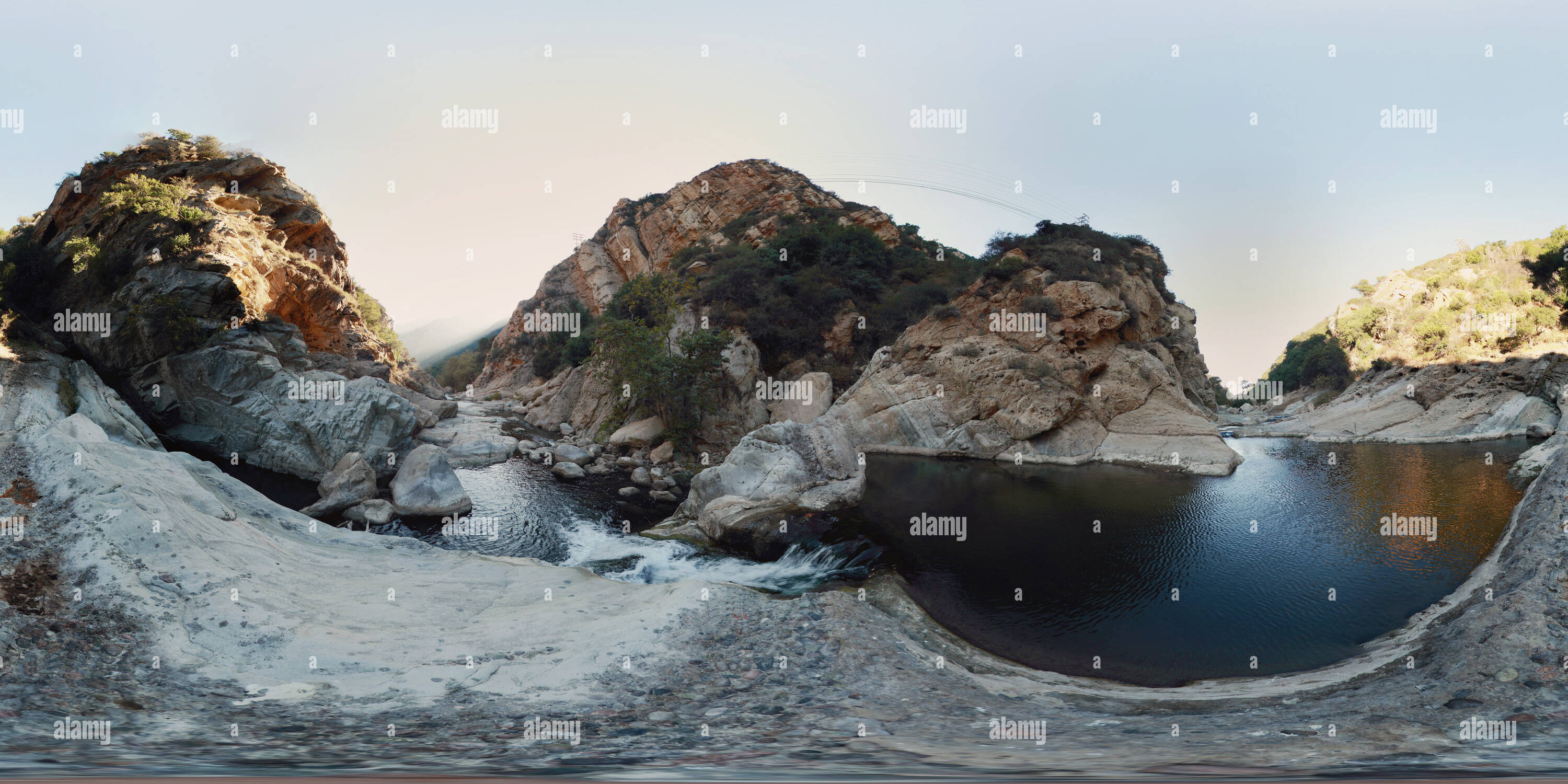 360° view of malibu cyn stream - Alamy