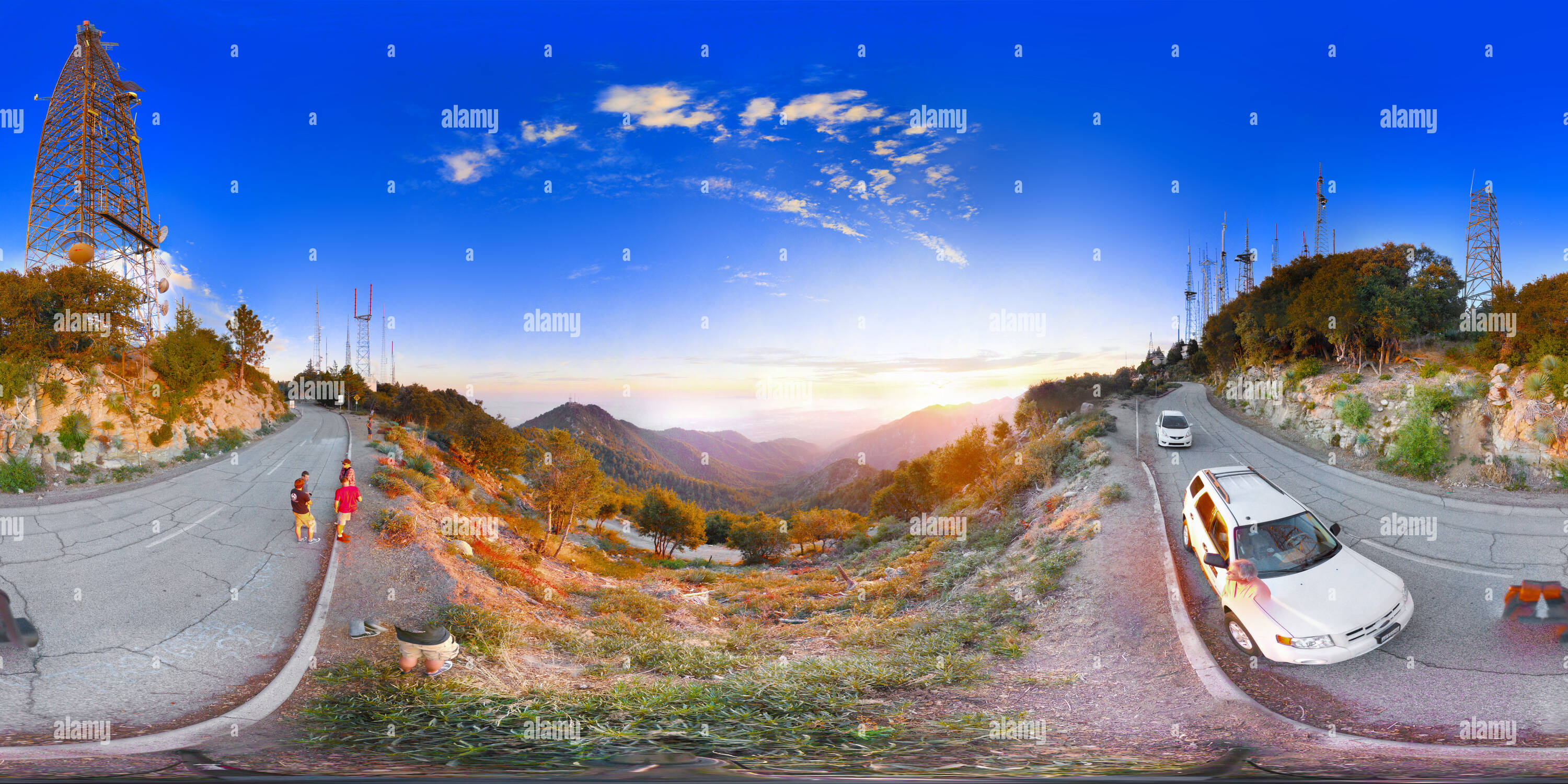 360° view of TV Tower Sunset - Alamy