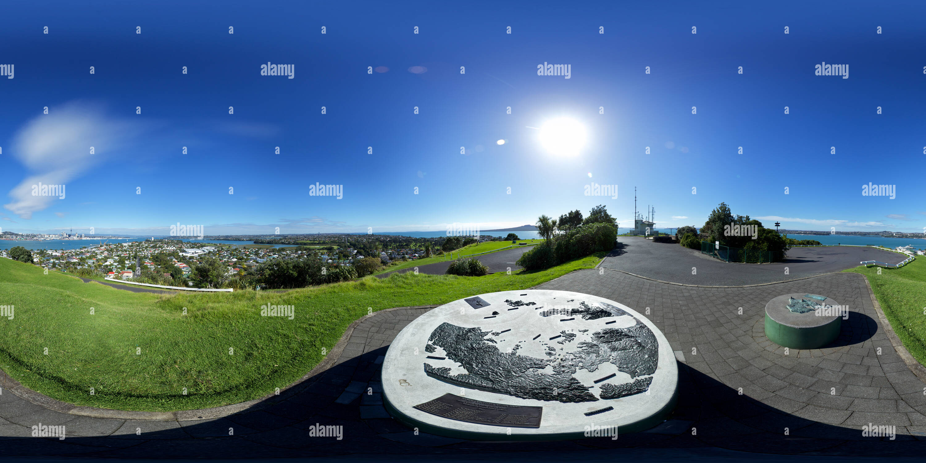 360° view of Mt Victoria, New Zealand - Alamy