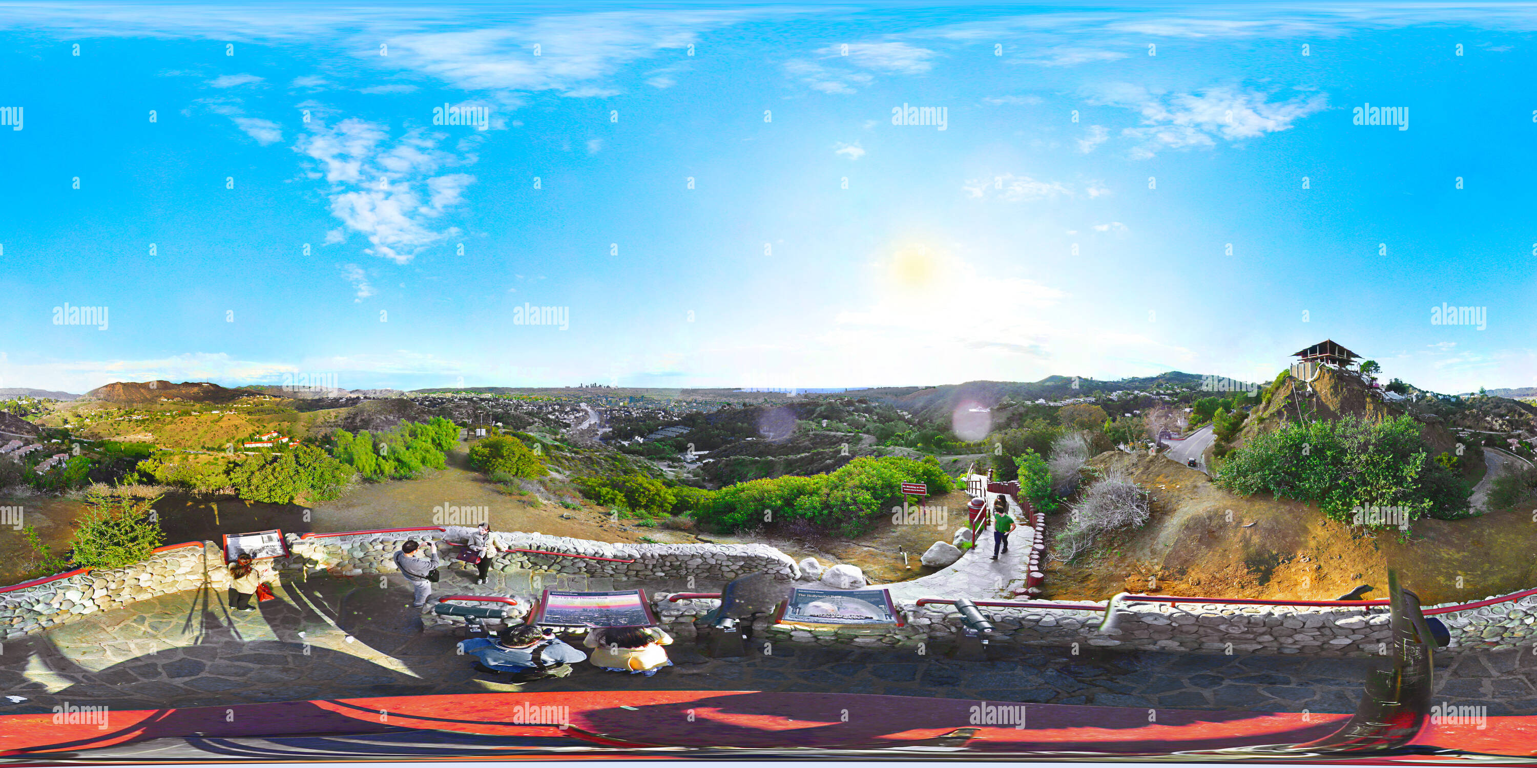 360° view of Hollywood Bowl Overlook View - Alamy