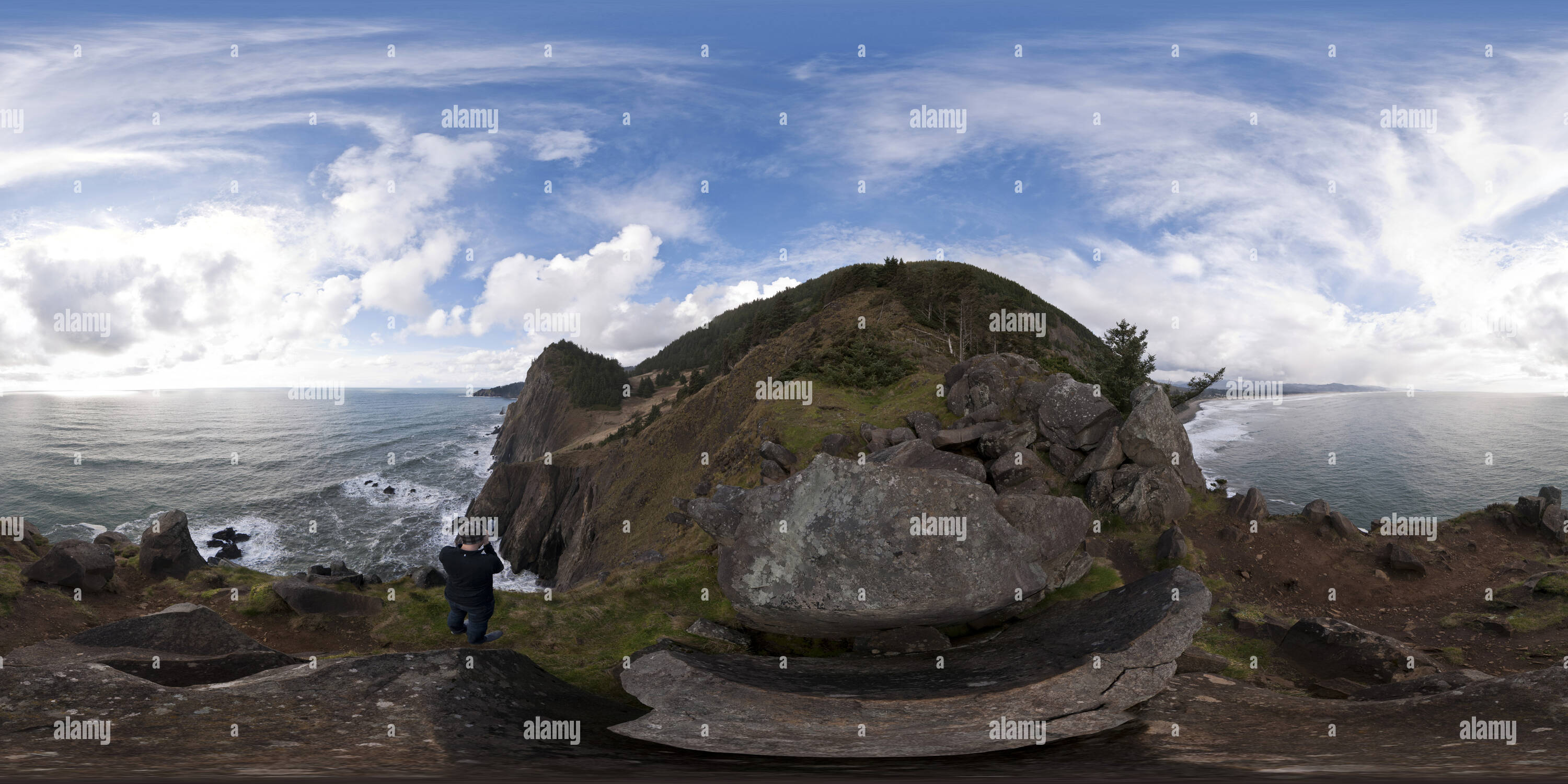 360° view of Oswald West State Park - Alamy