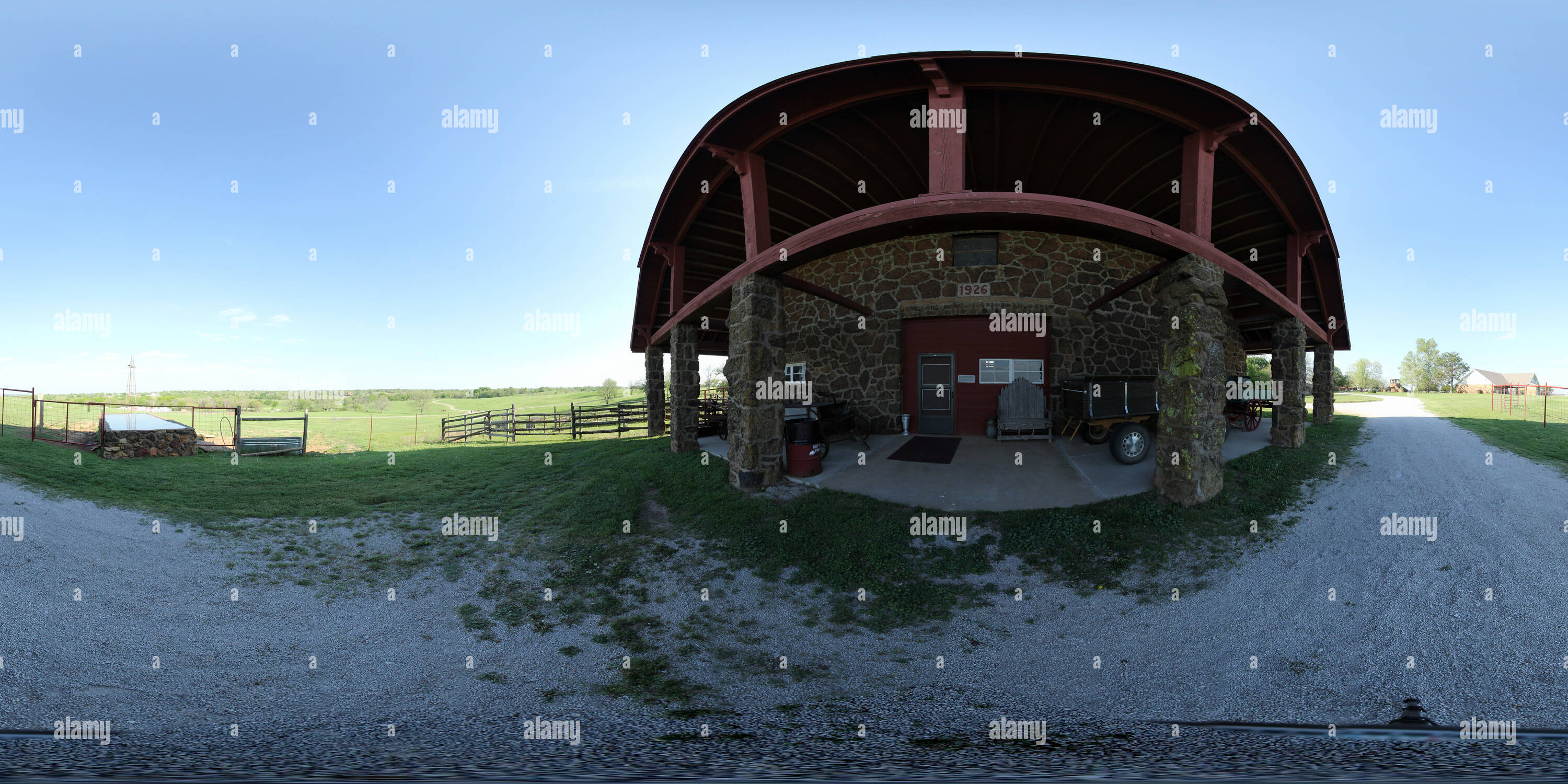 360° view of Pawnee Bill Barn - Alamy