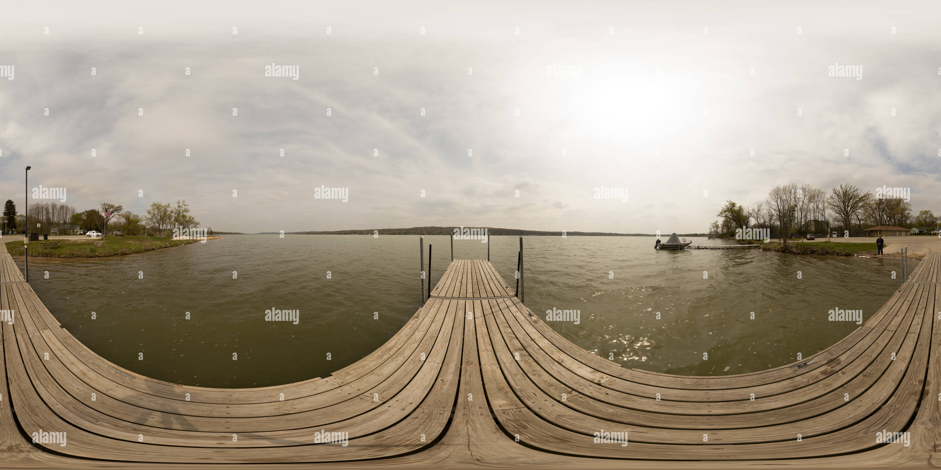 360° view of Lake Como Dock - Alamy