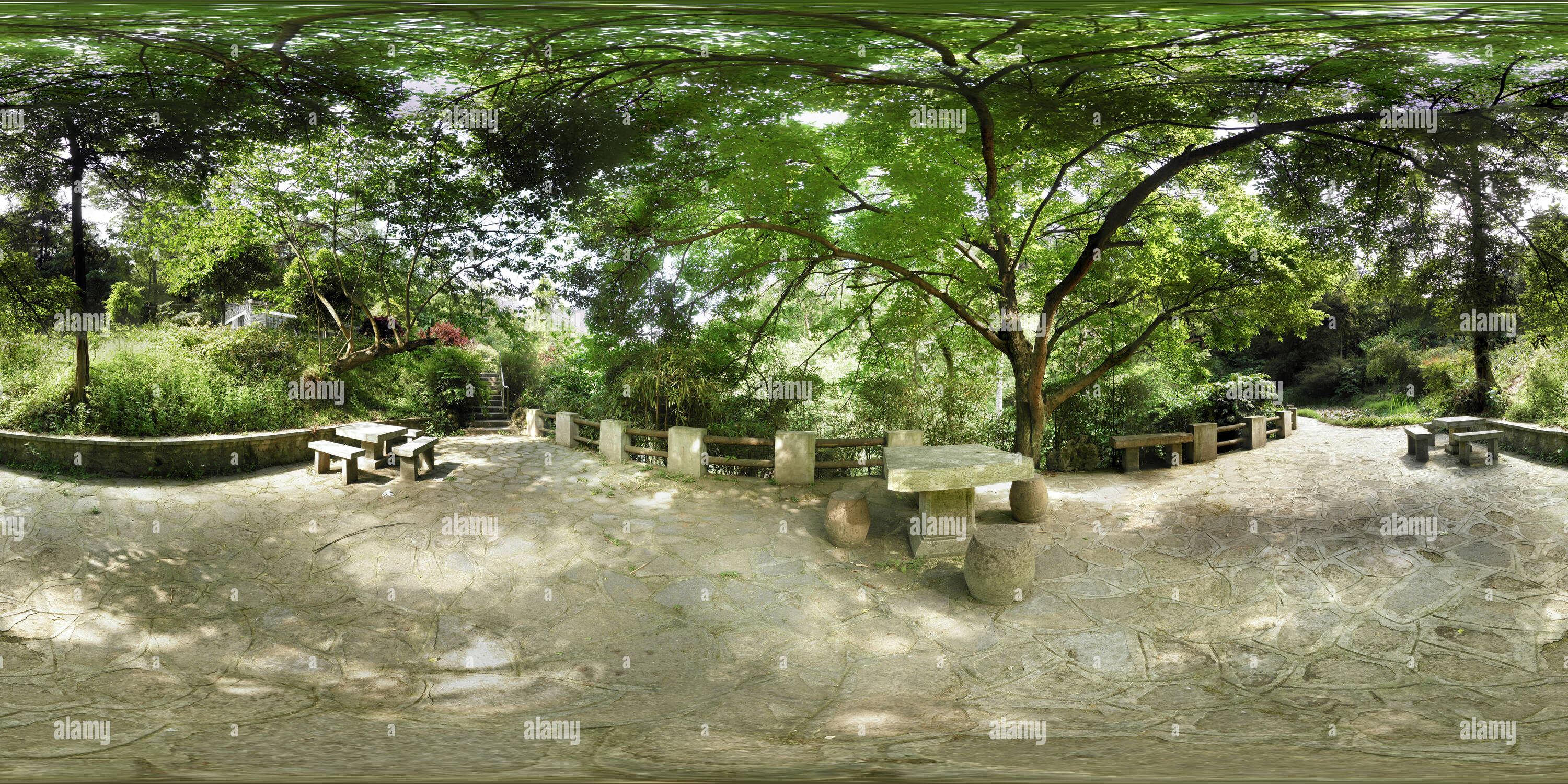 360° view of Guiyang Forest Park, Seven Star Pond - Alamy