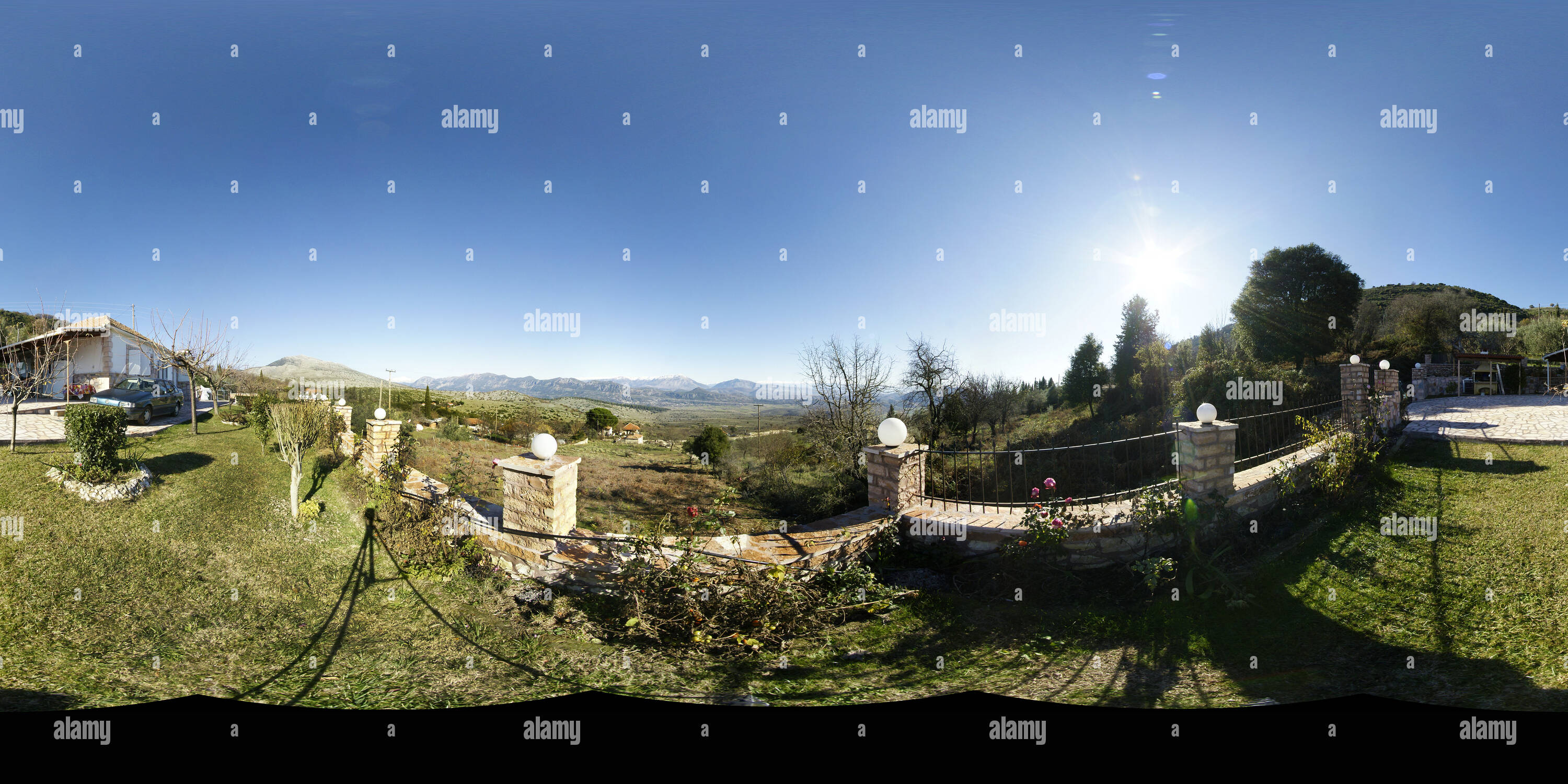 360° view of little house Prevesa - Alamy