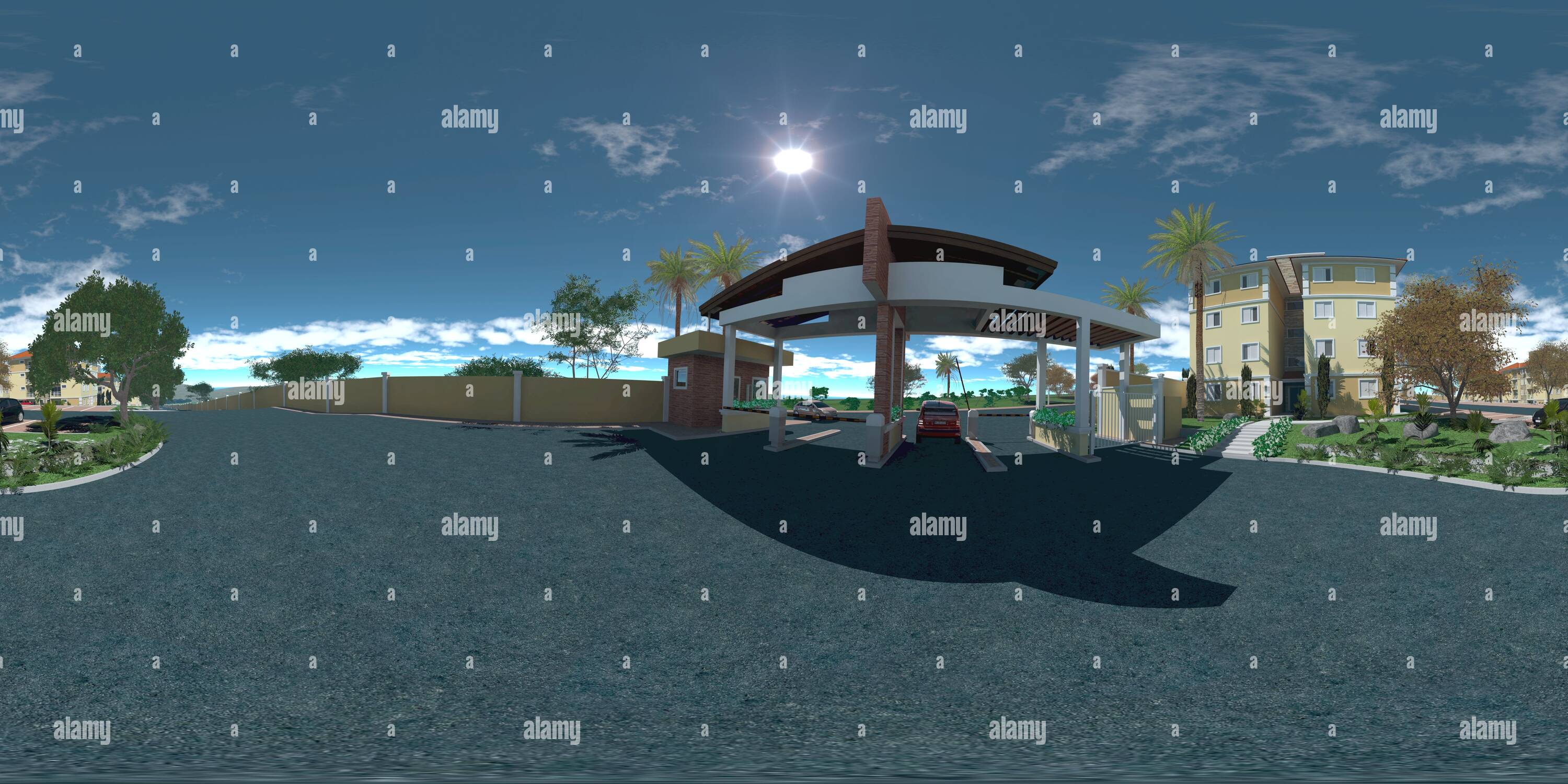 360° view of sun portal - Alamy