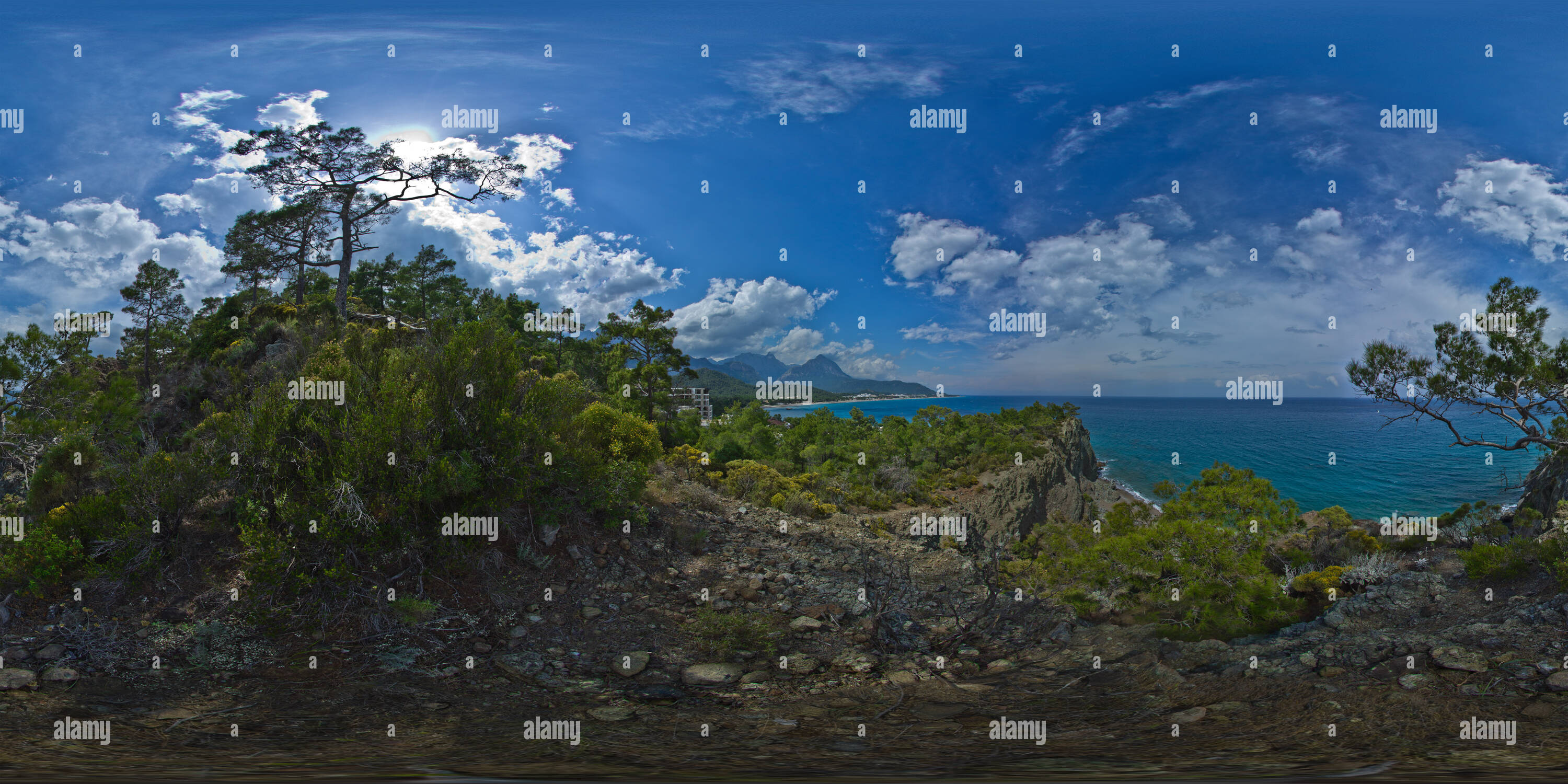 360° view of Club Phaselis Hotel Mountain - Alamy