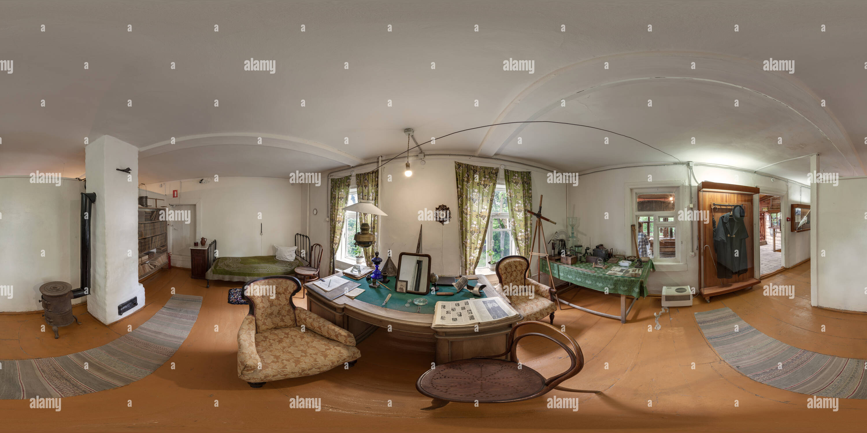 360° view of Konstantin Tsiolkovskiy's House Museum - Alamy