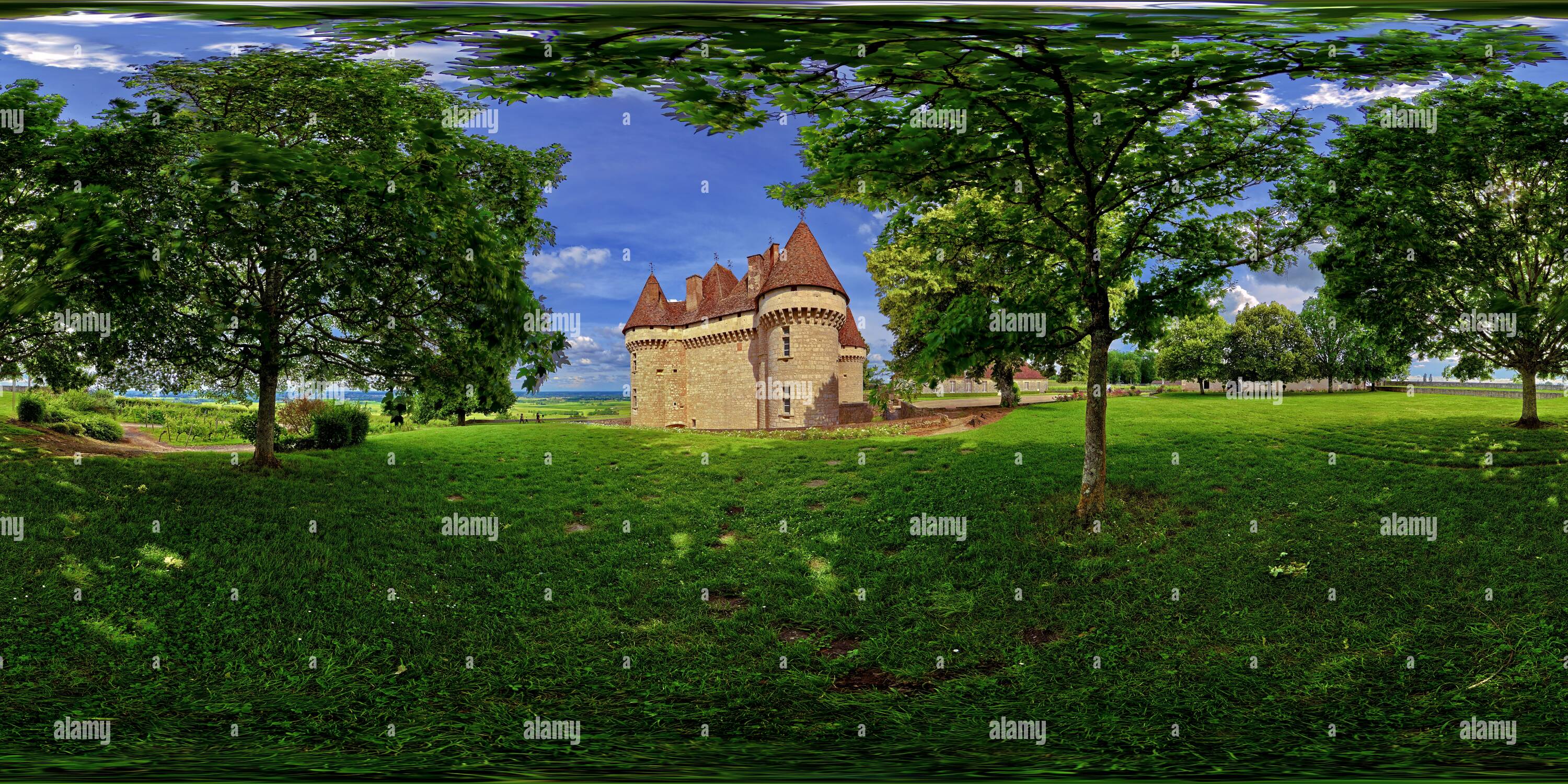 360° view of Château de Monbazillac, Dordogne 4778 - Alamy