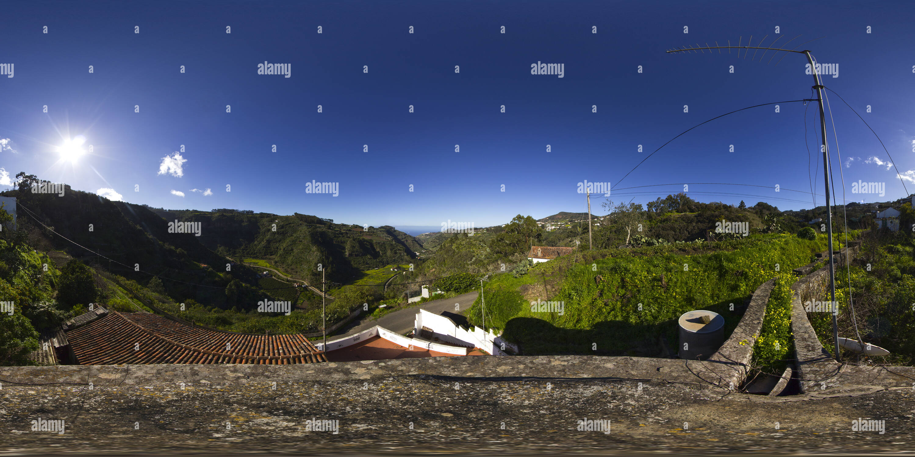 360° view of Carpinteras, Valleseco. Gran Canaria island - Alamy