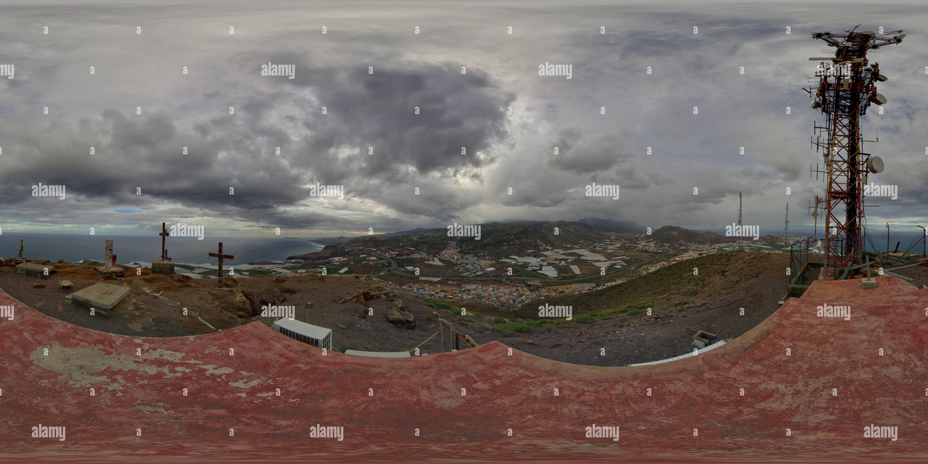 360° view of Galdar montain. Gran Canaria Island - Alamy