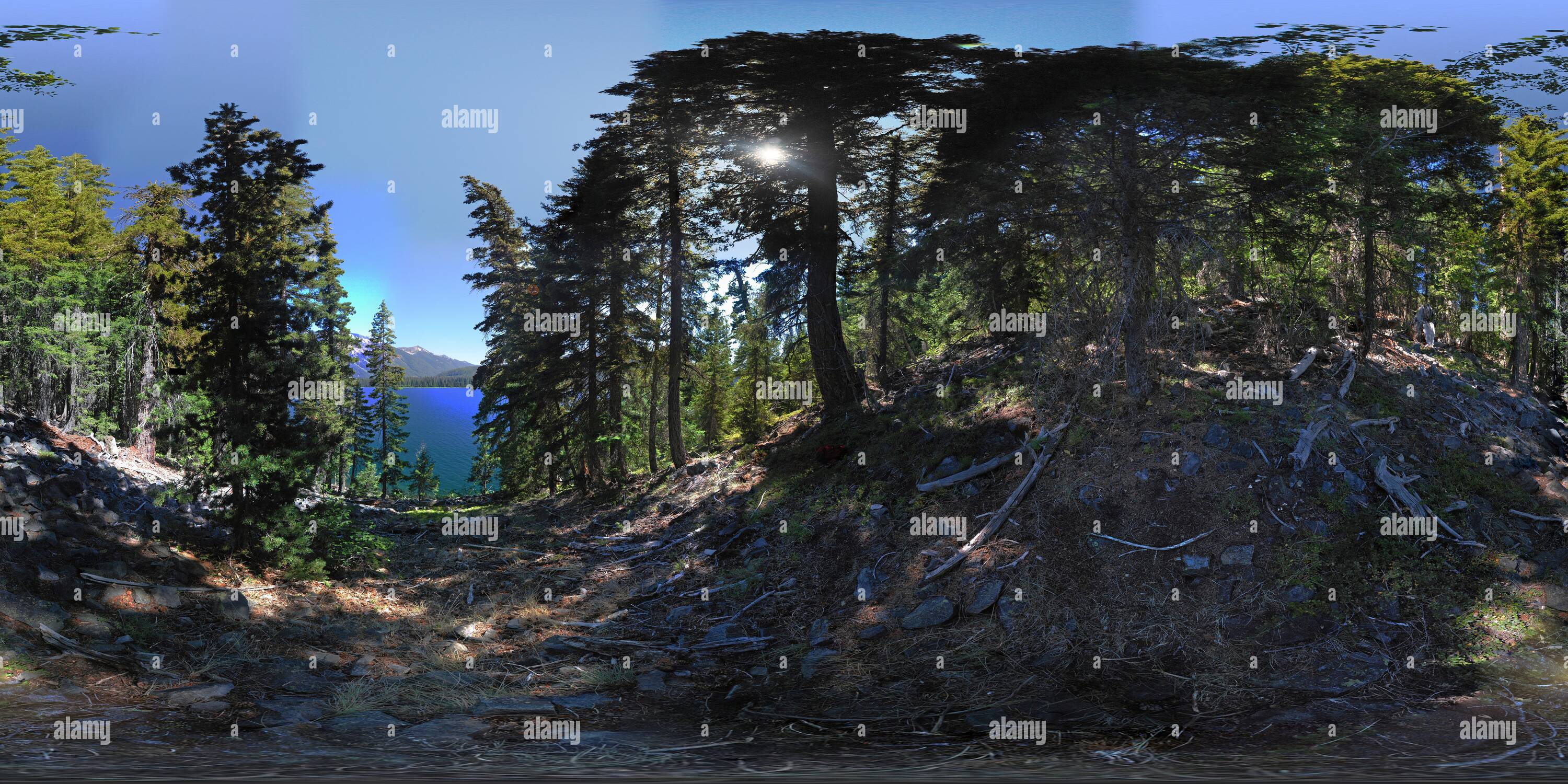 360° view of Bumping Lake Panorama 11 - Alamy
