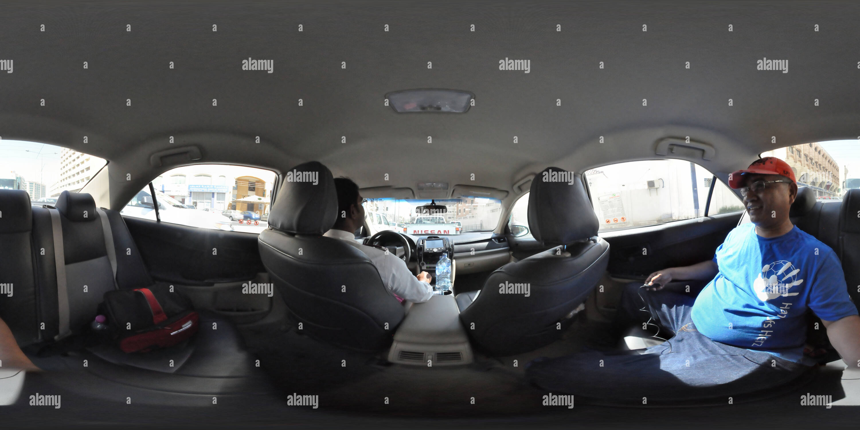 360° view of Inside Taxi In Qatar 1 - Alamy