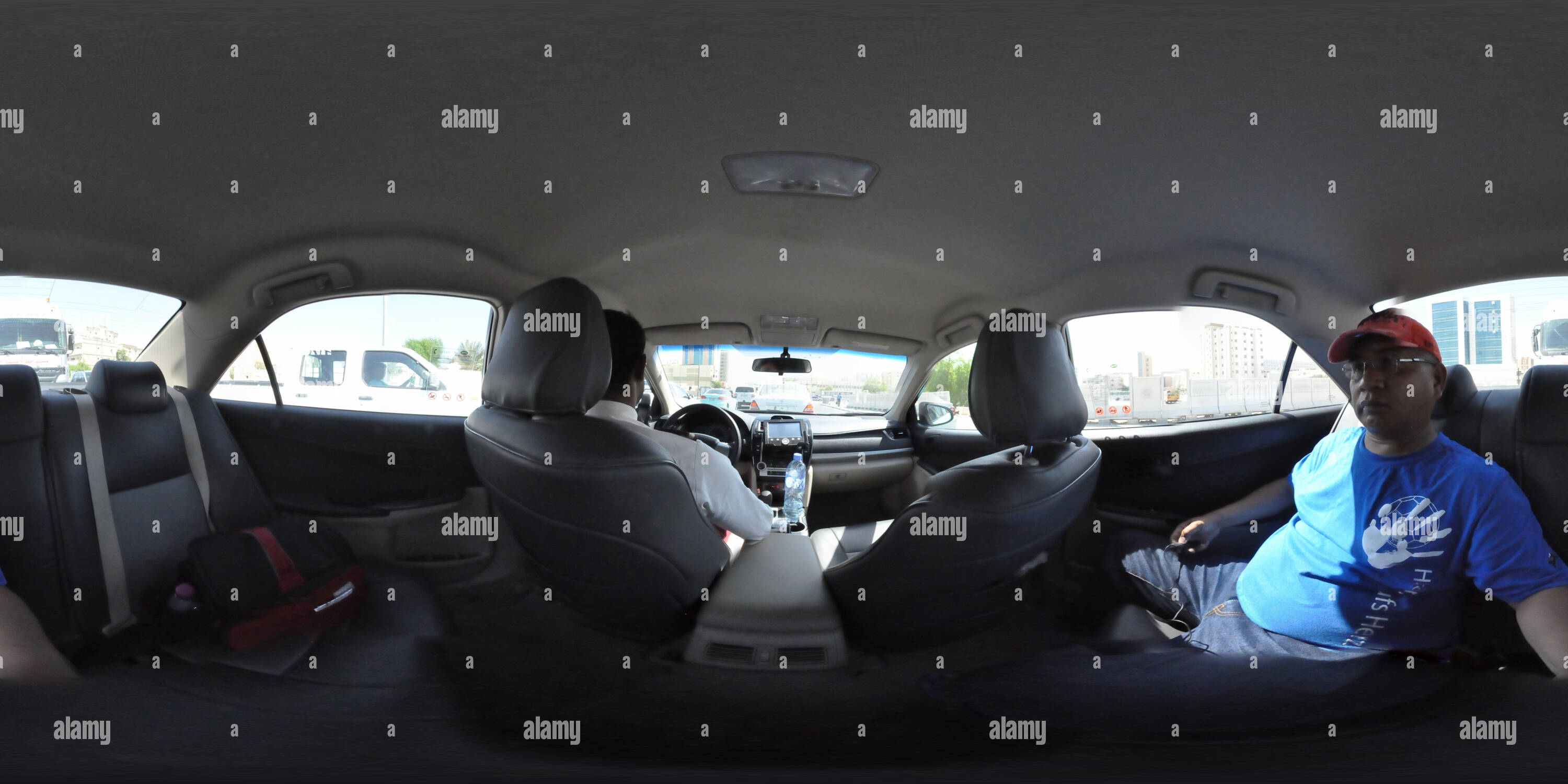 360° view of Inside Taxi In Qatar 2 - Alamy