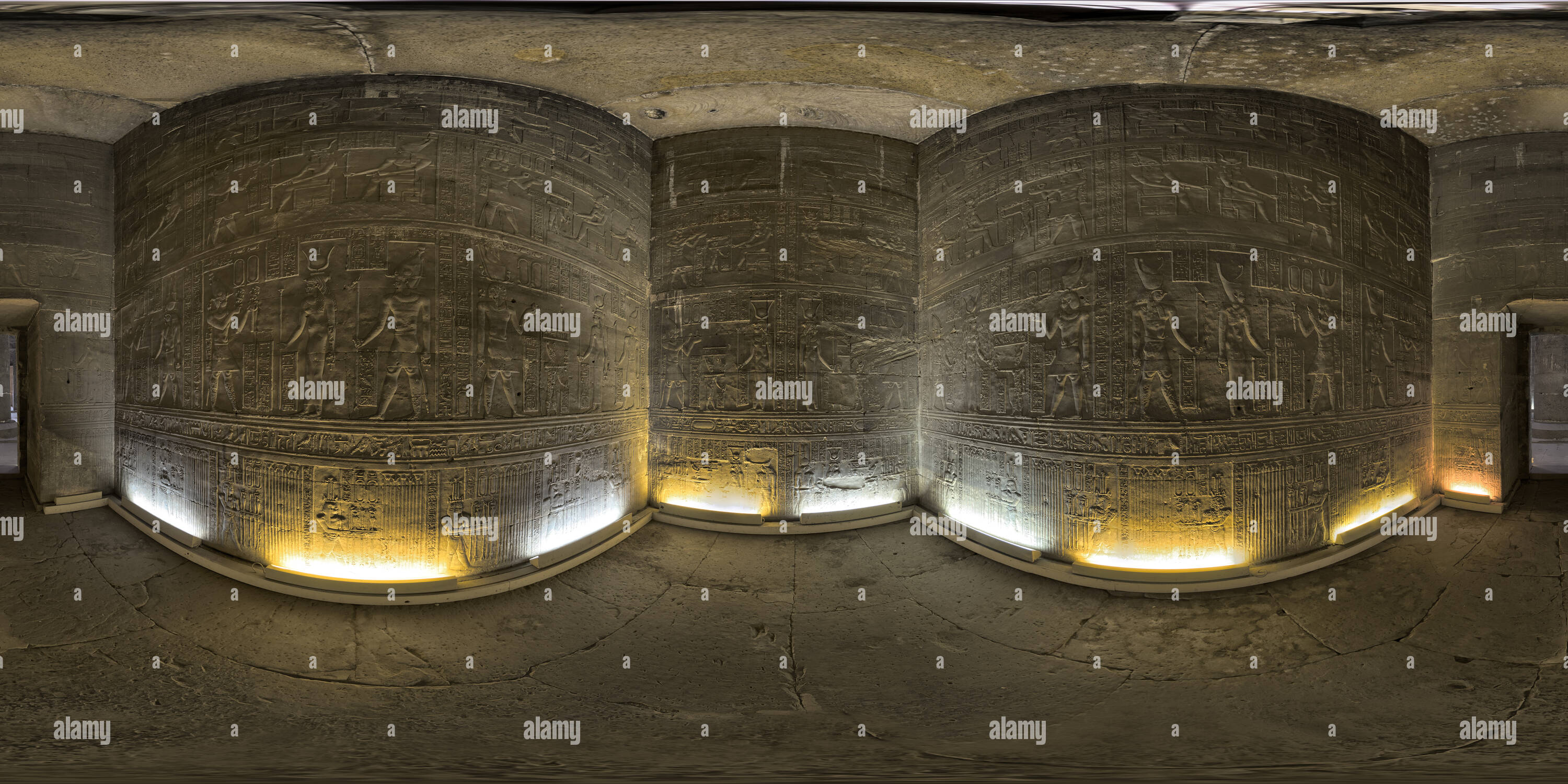 360° view of Harvest Room - Dendera Temple Complex - Alamy