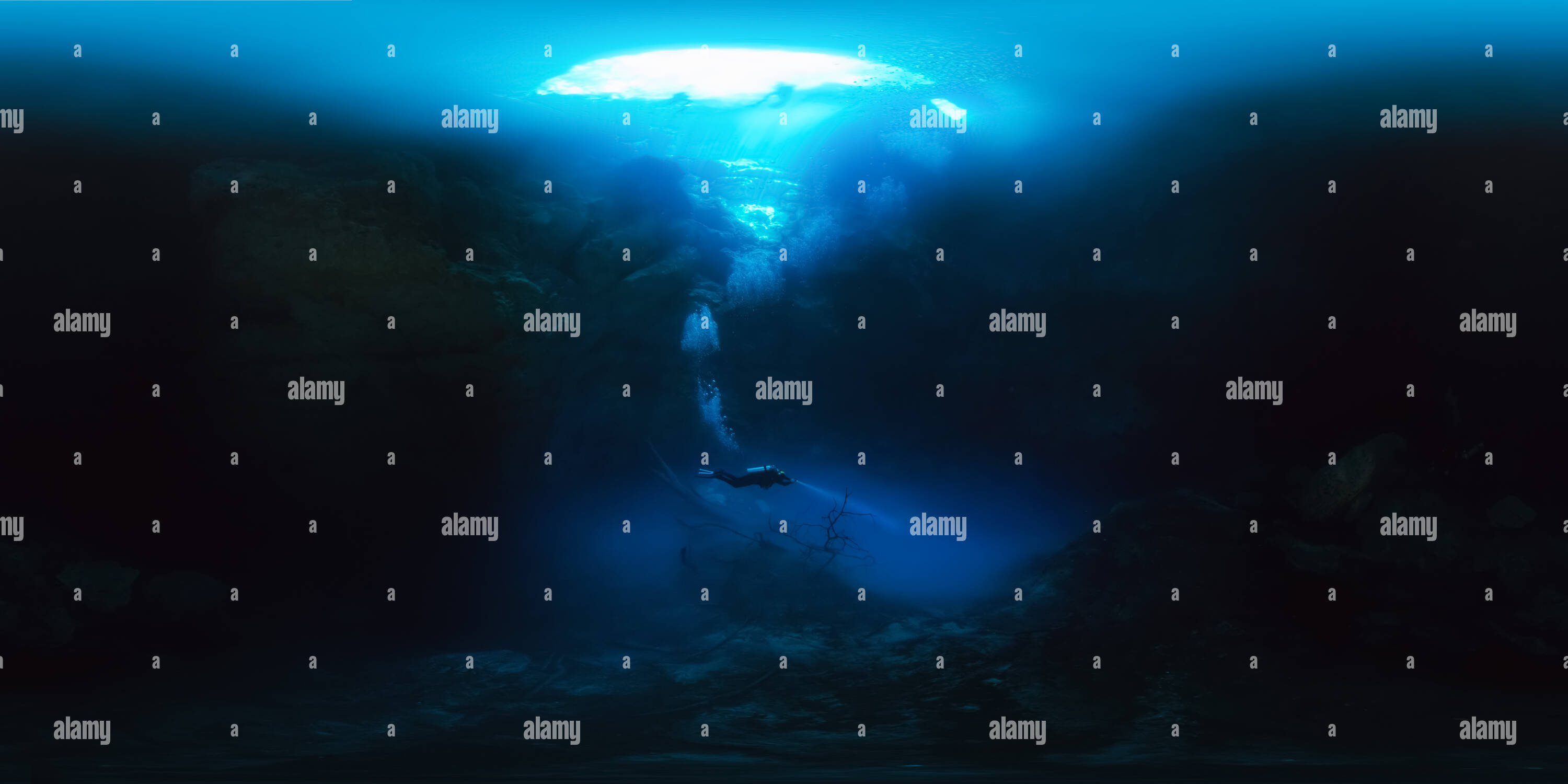 360° view of Cenote The Pit 3 - Alamy
