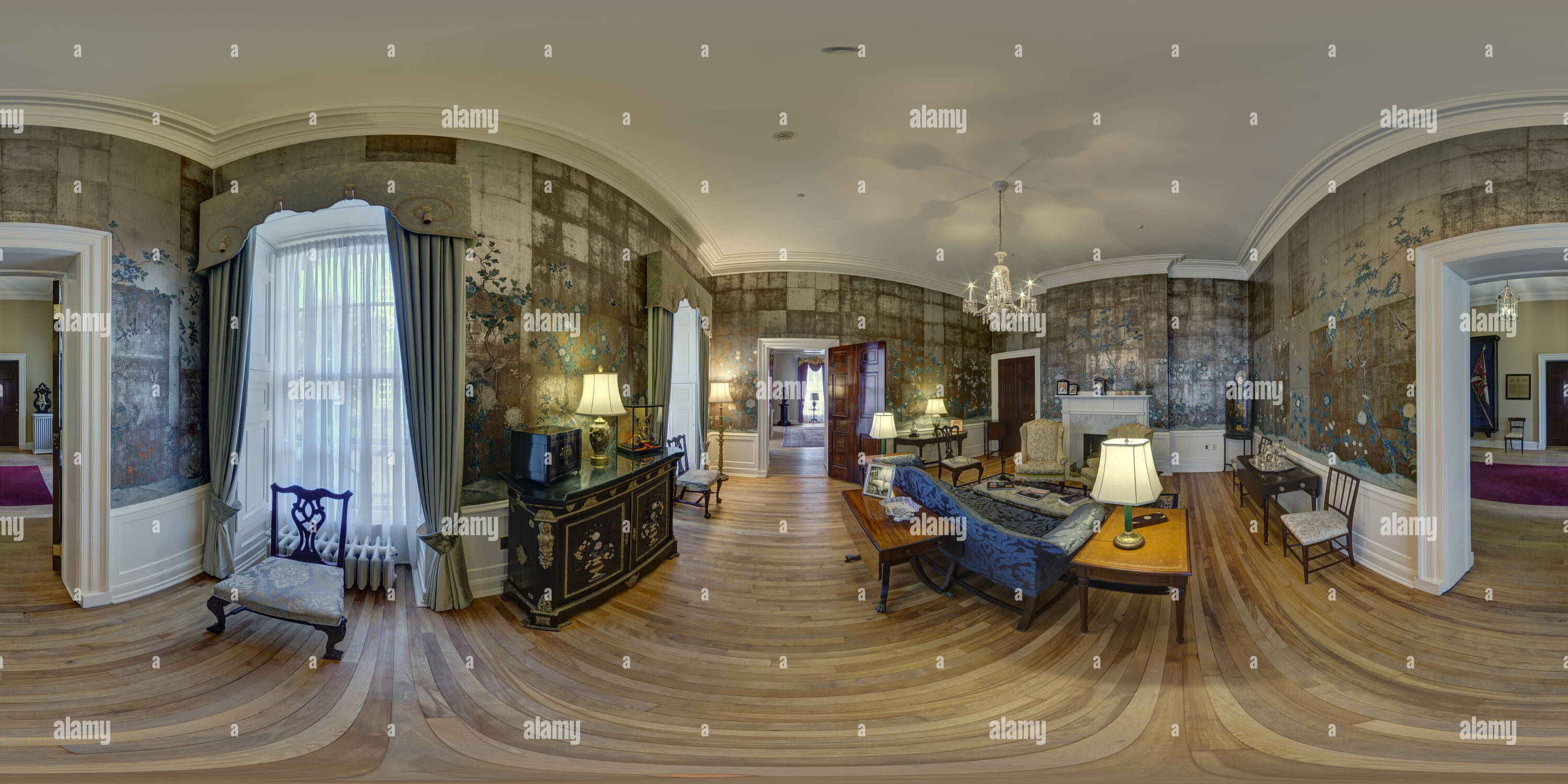 360° view of Government House The Morning Room - Alamy