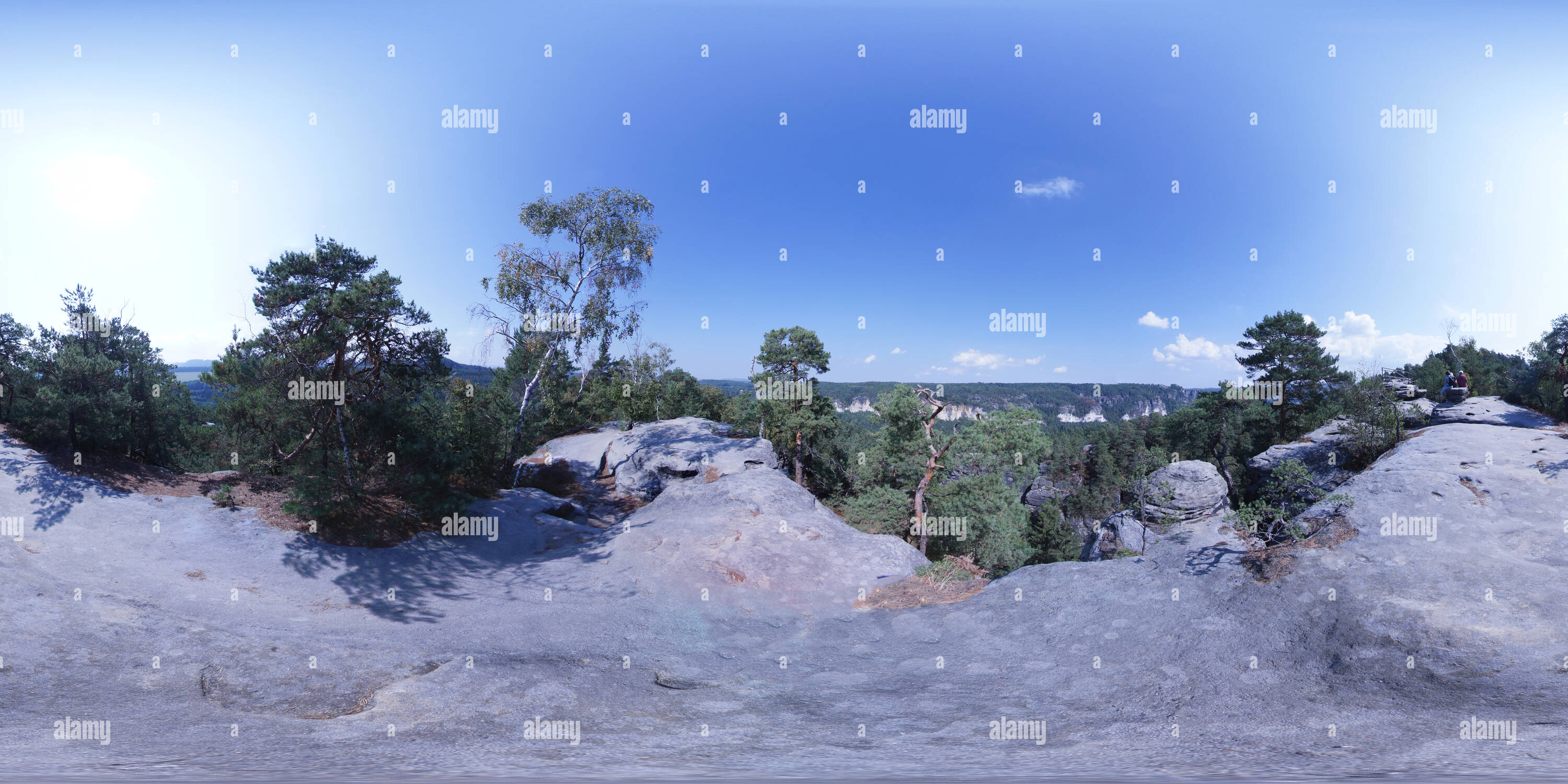360° view of At the Peak of the Rauenstein, Saxon Switzerland - Alamy