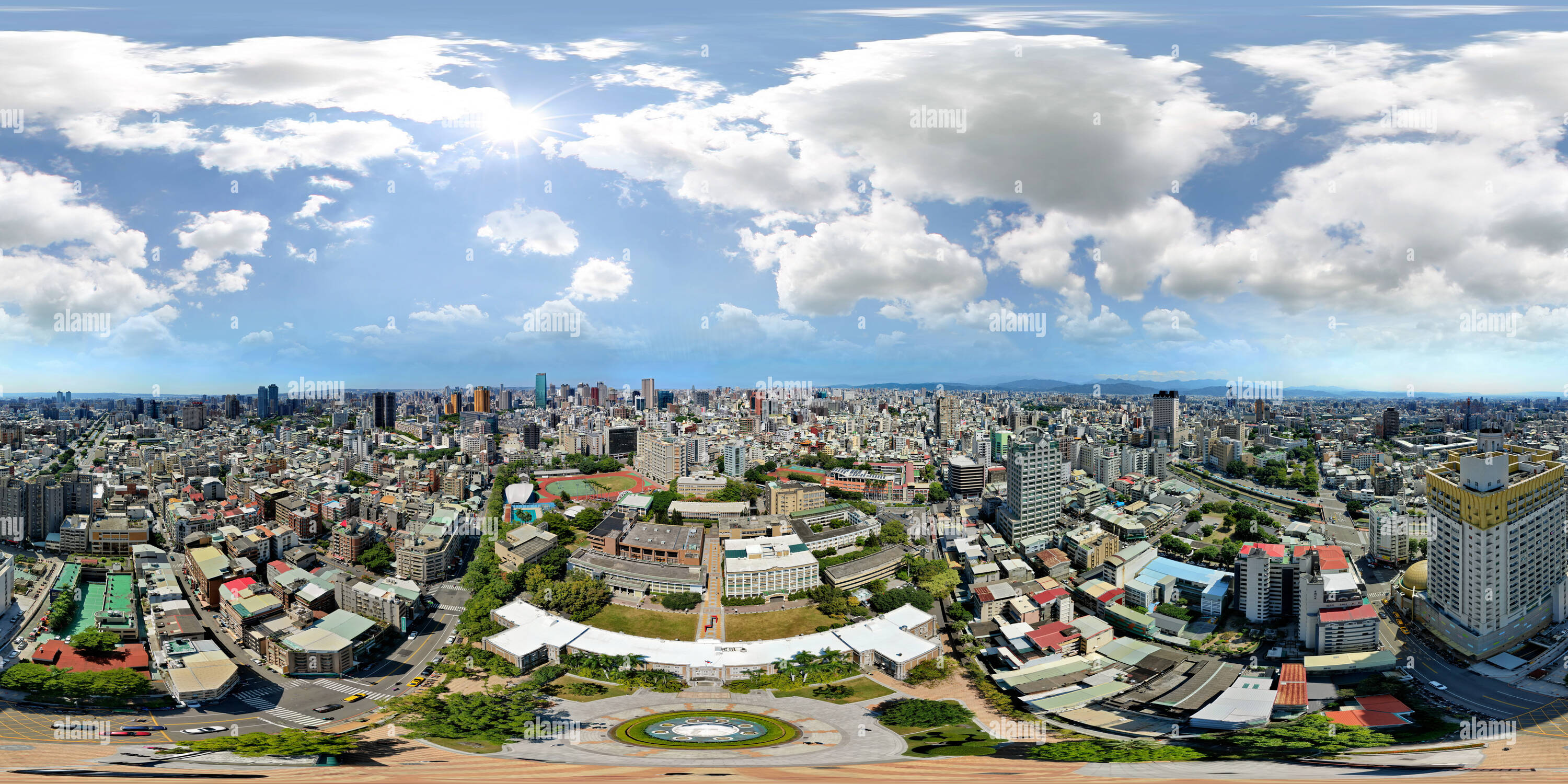 360° view of Aerial photography at National Taichung University of ...