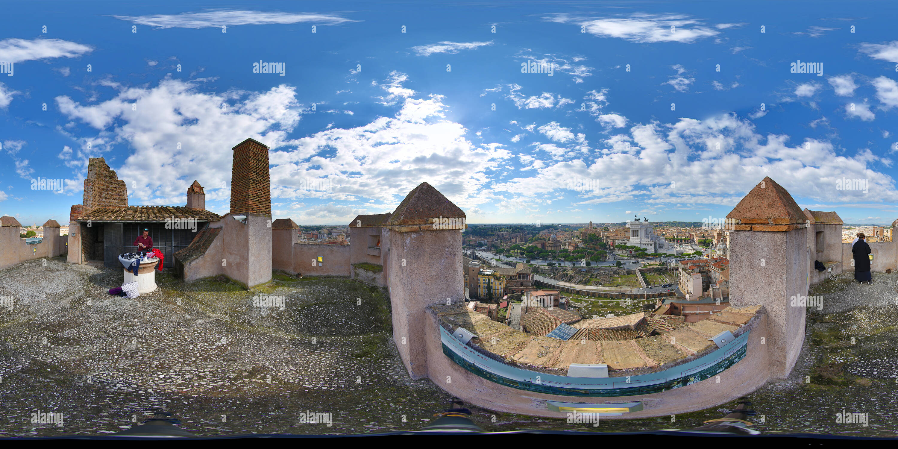 360° view of Jeffrey Martin Shooting the Rome Gigapixel - Alamy