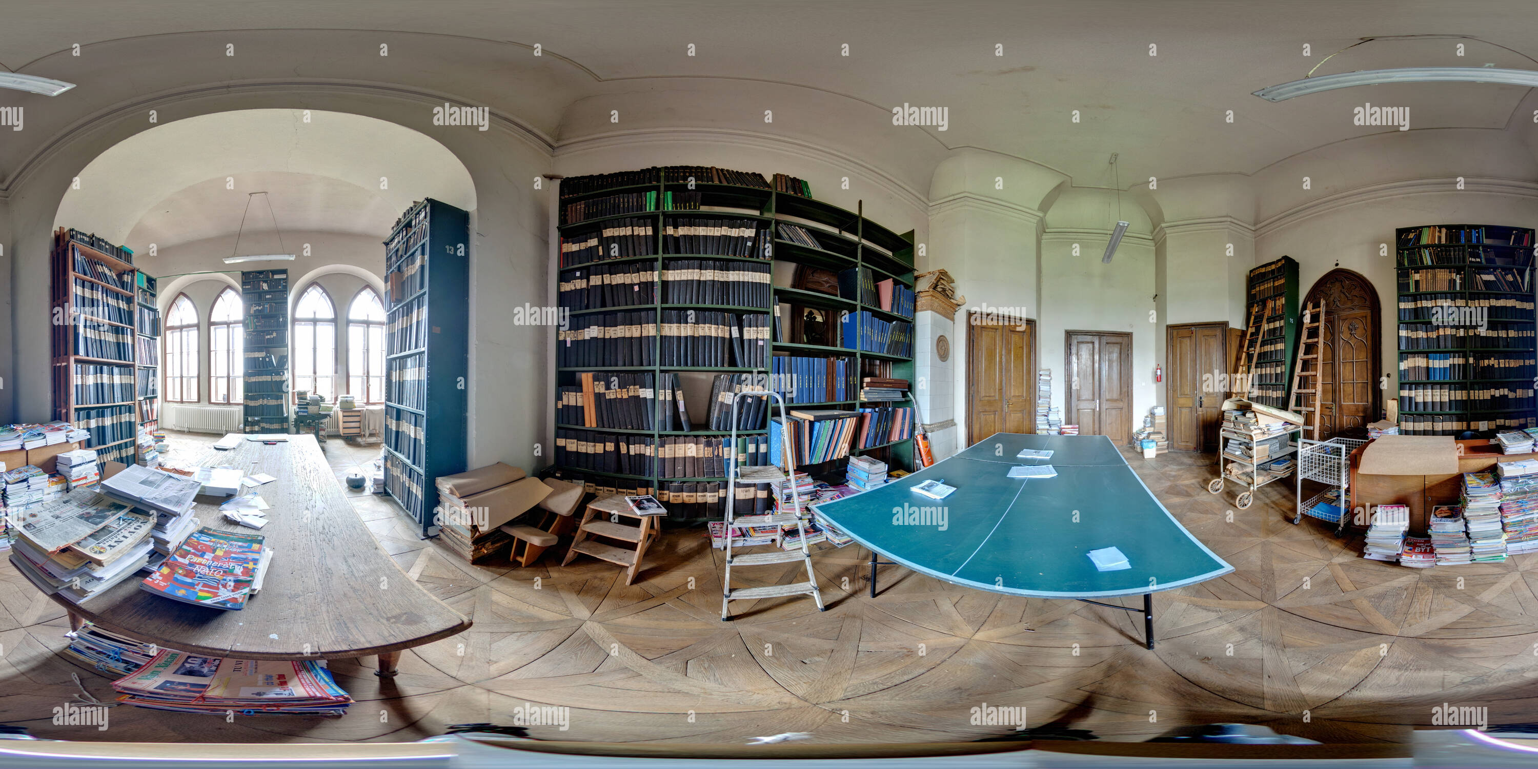 360° view of The Strange Old Library (Místodržitelský letohrádek) - 3 ...